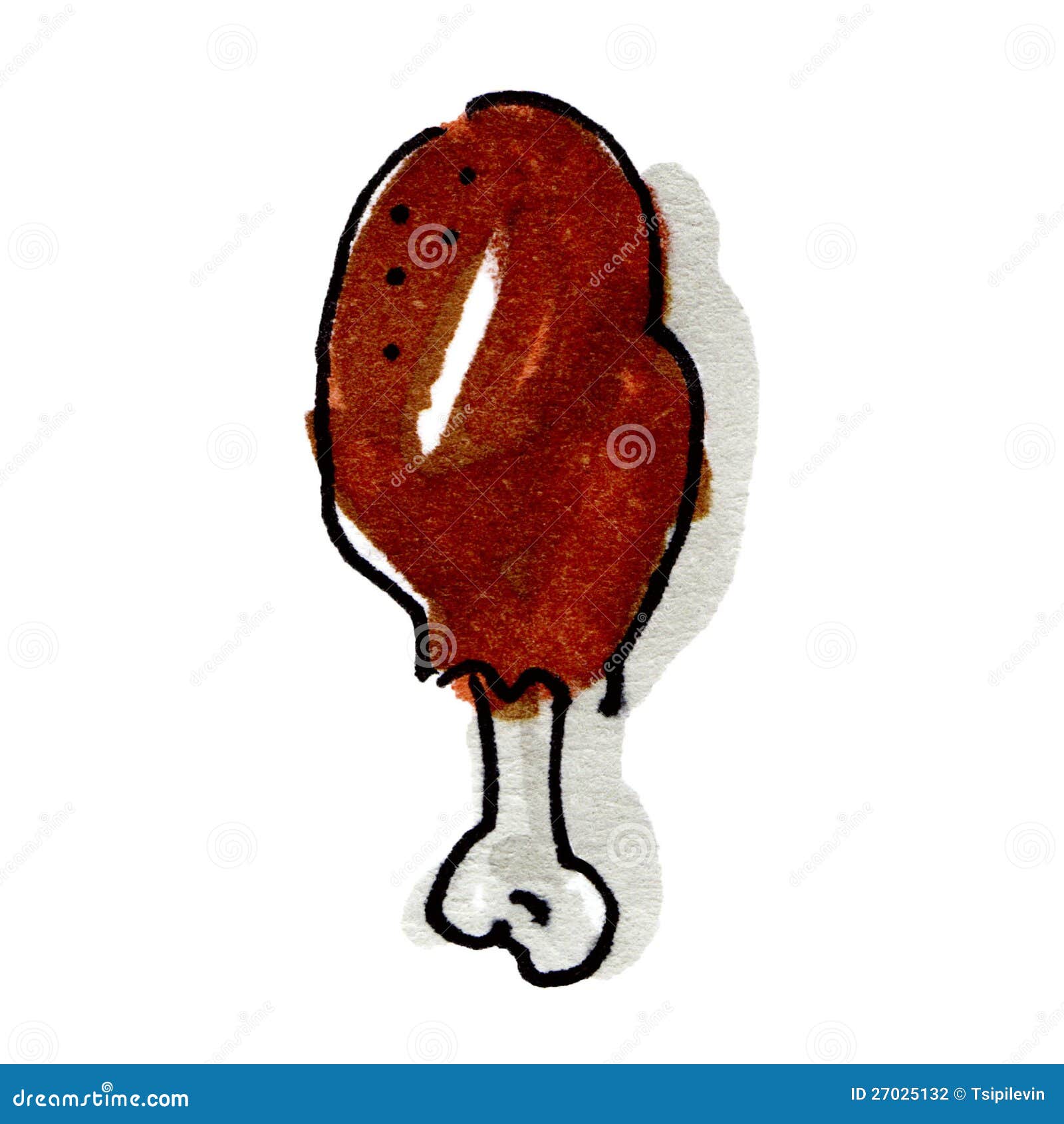 Illustration De Pilon De Poulet Illustration Stock - Illustration du ...