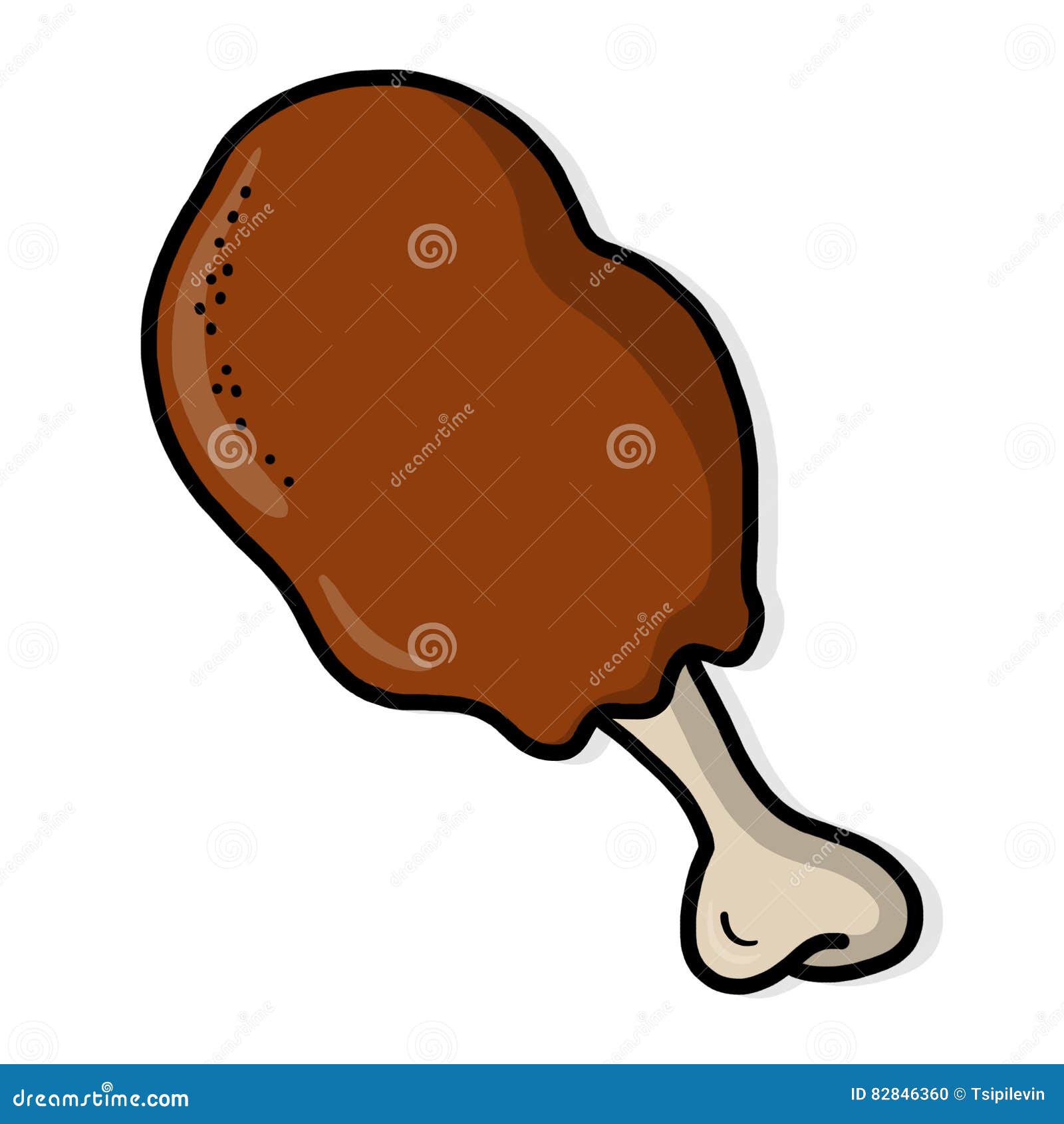 Illustration De Pilon De Poulet Illustration Stock - Illustration du ...