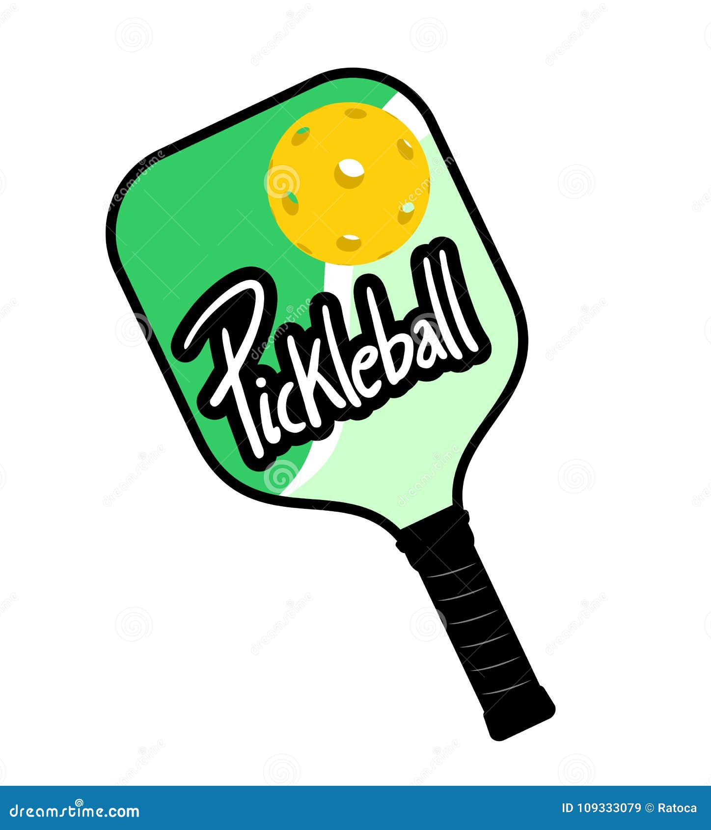 Illustration De Raquette De Pickleball Illustration de Vecteur ...