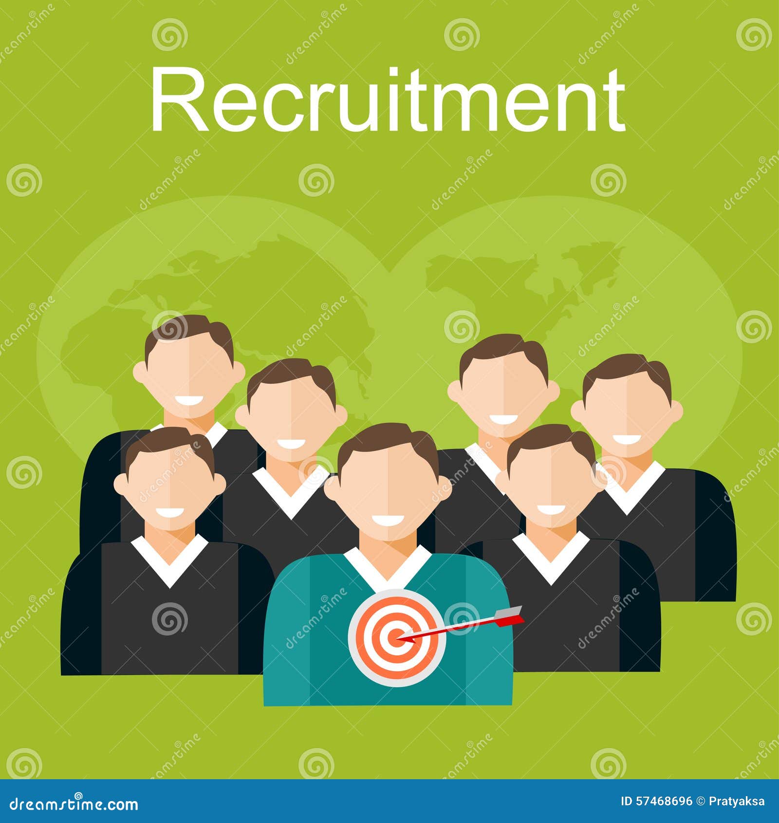 Illustration De Recrutement Illustration de Vecteur - Illustration du ...
