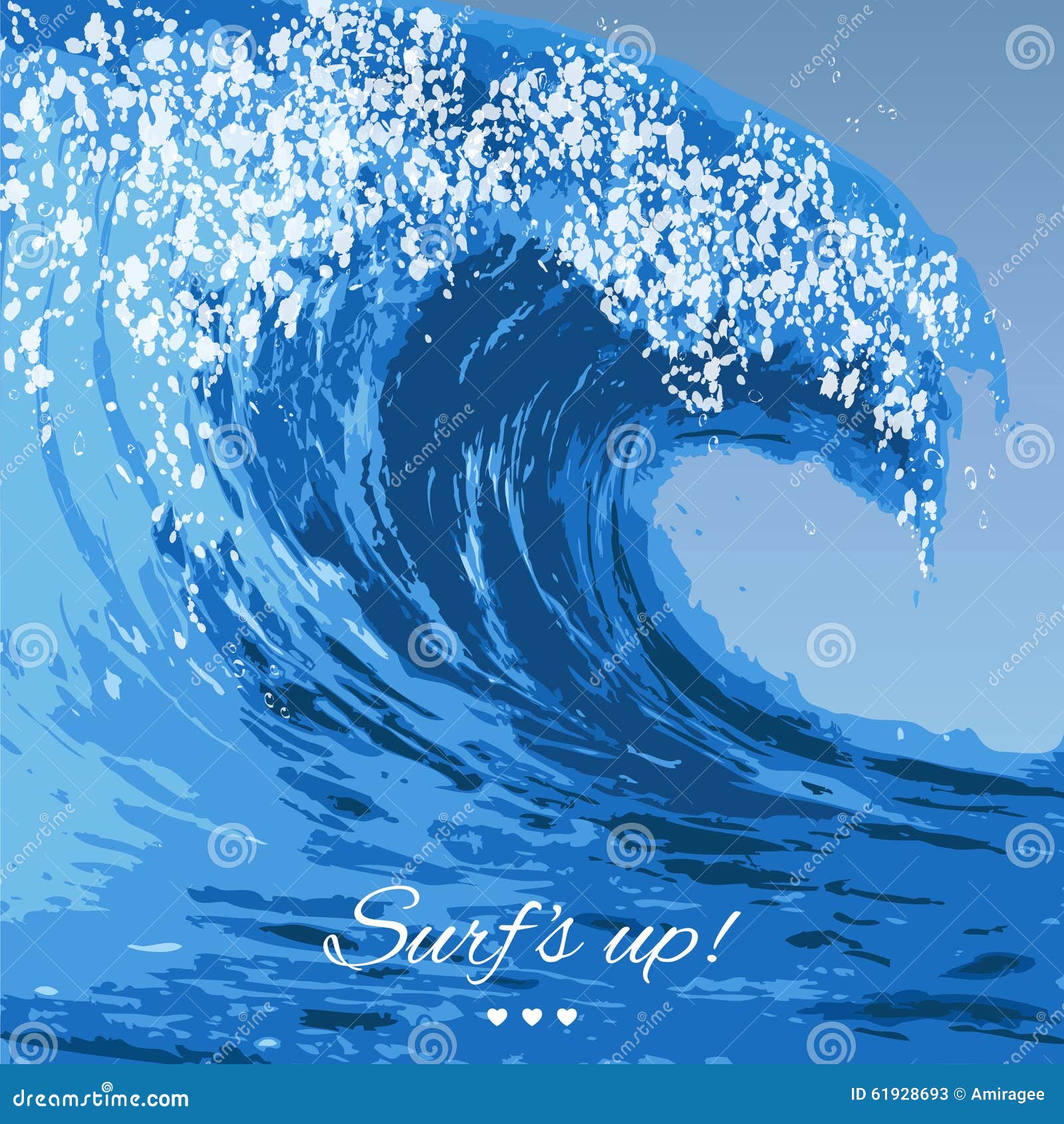 Illustration de ressac illustration de vecteur. Illustration du ...