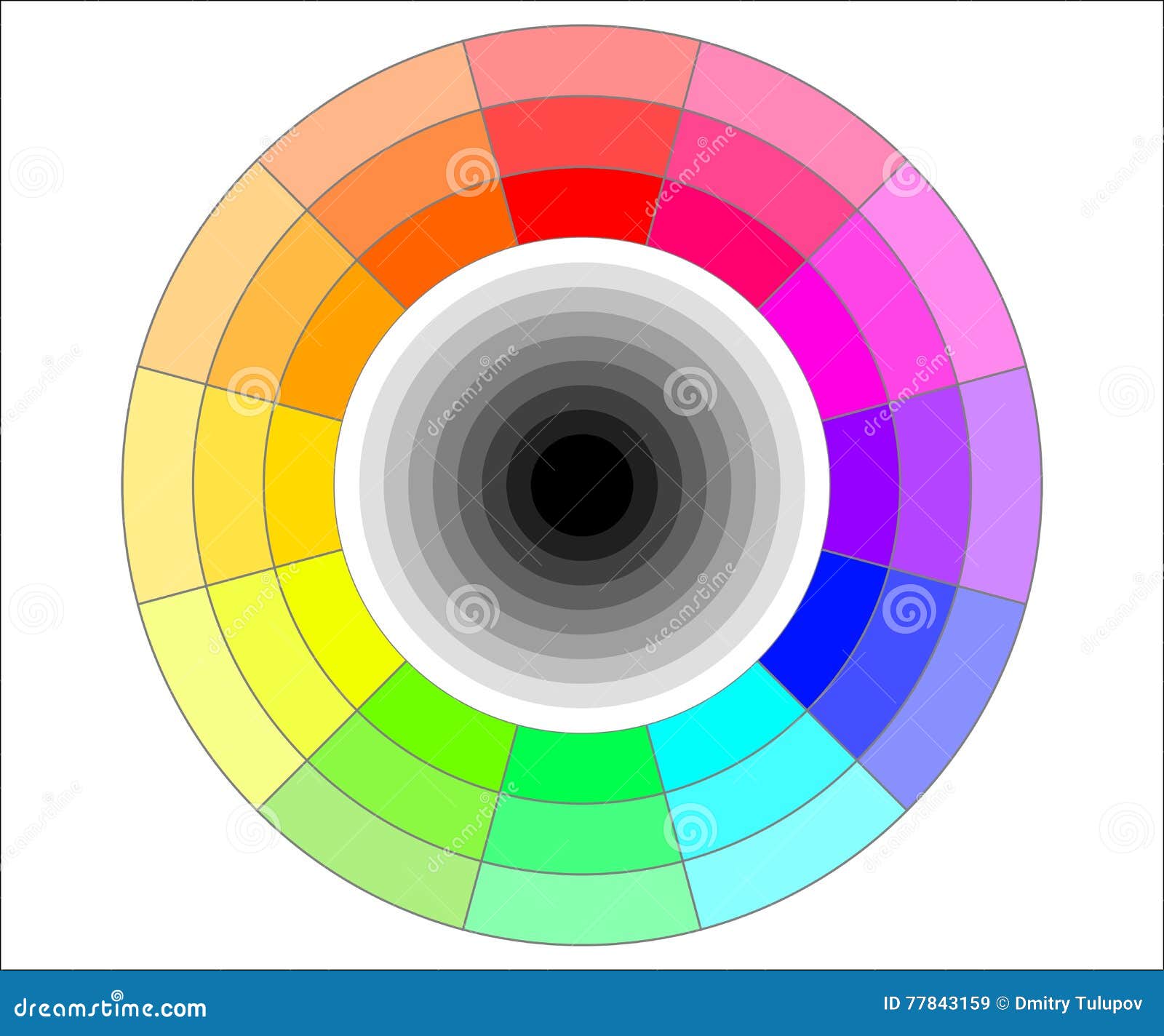 Illustration De Roue De Couleur Illustration de Vecteur - Illustration ...