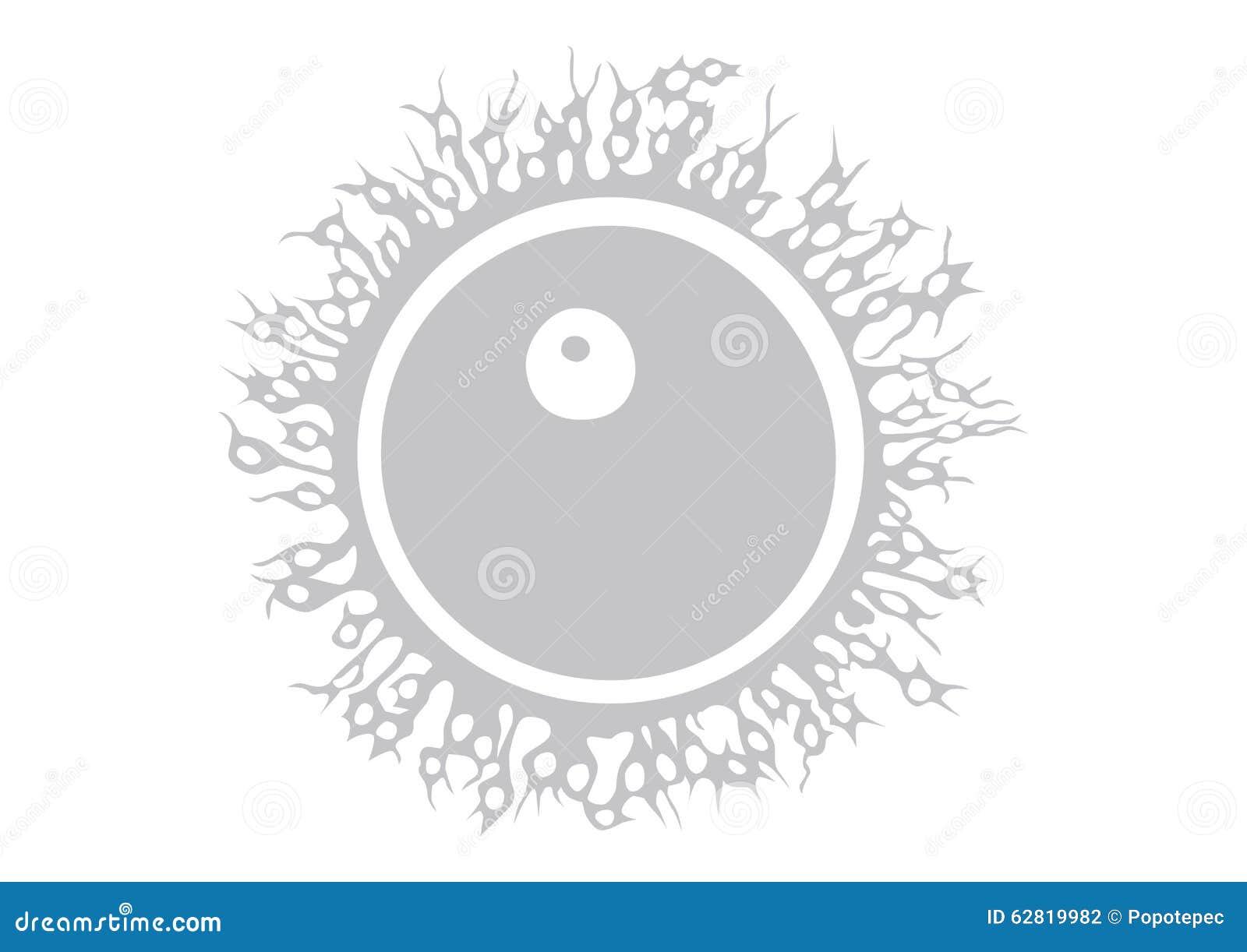 Illustration De Silhouette D'ovule Humain Illustration de Vecteur ...