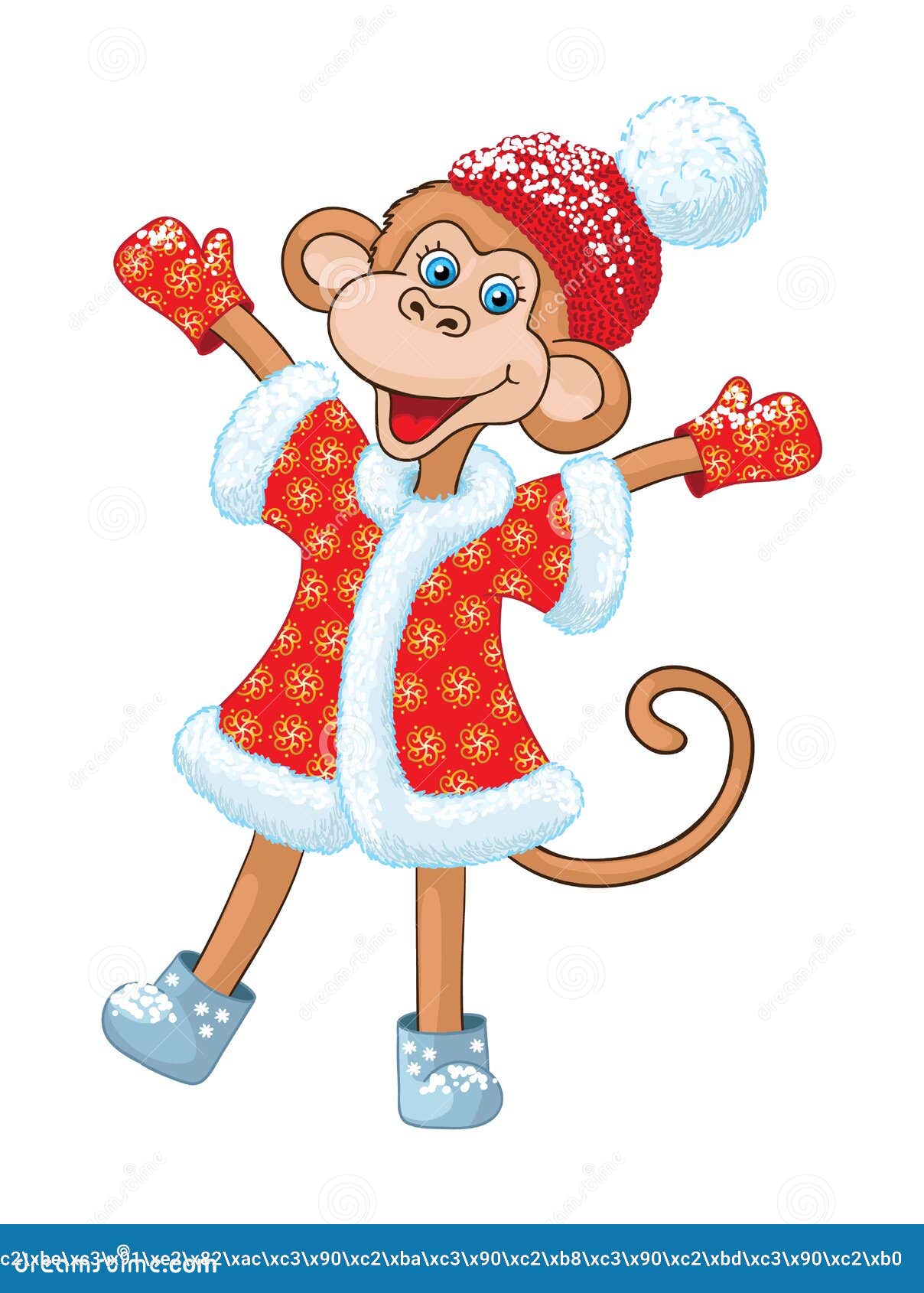 Illustration De Singe Comique Illustration de Vecteur - Illustration du ...