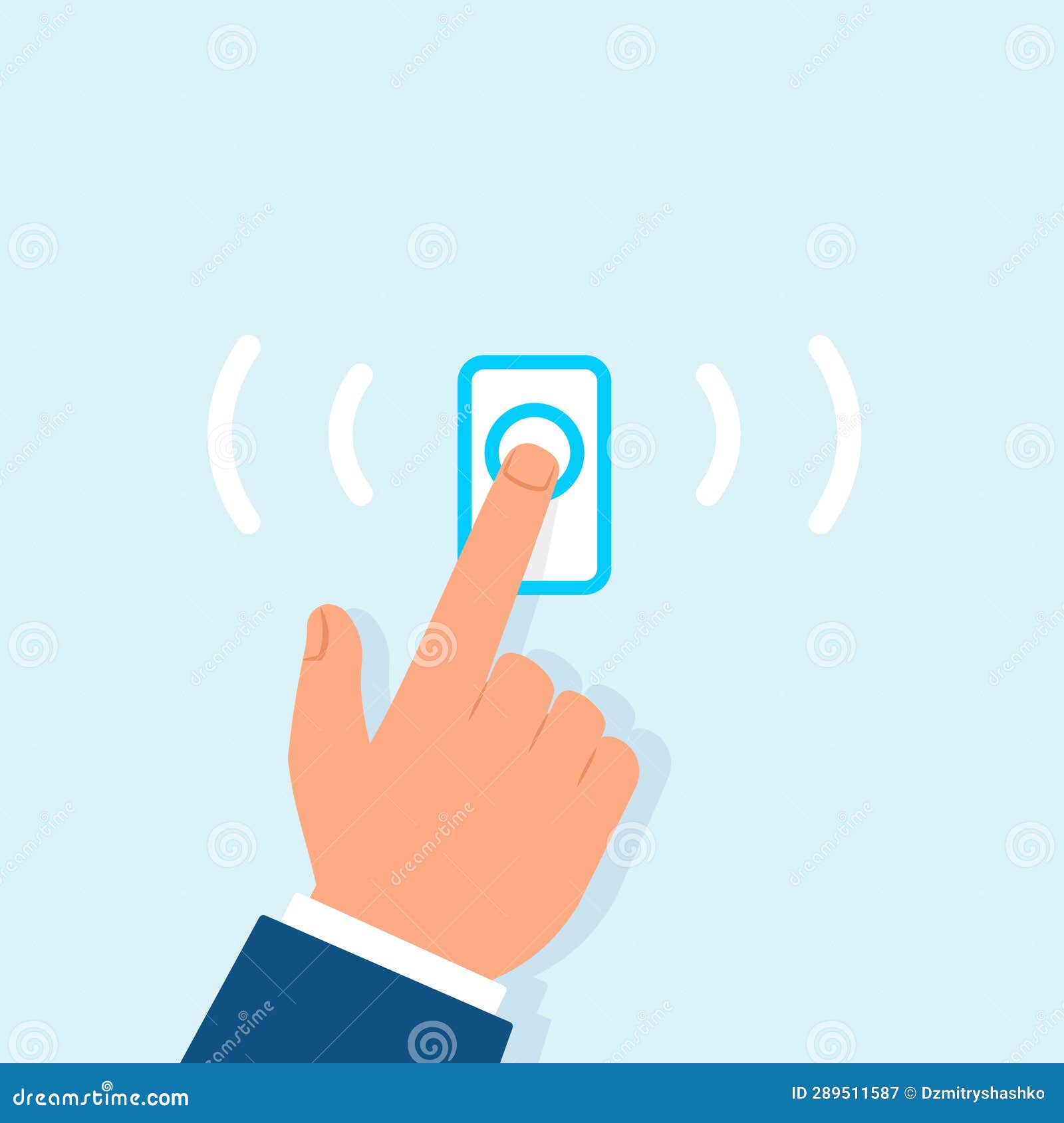 Illustration De Sonnerie De Porte Illustration de Vecteur ...