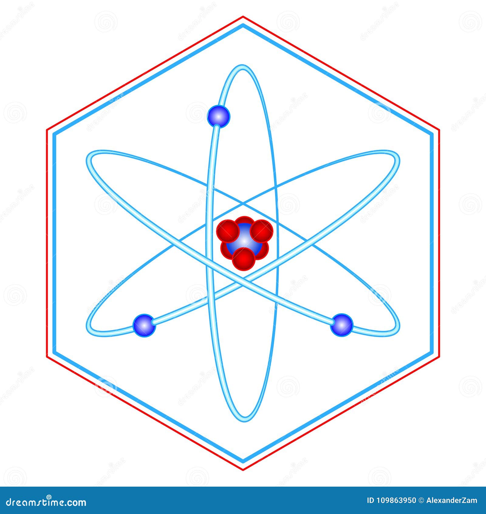 Illustration De Symbole D'atome Illustration de Vecteur - Illustration ...