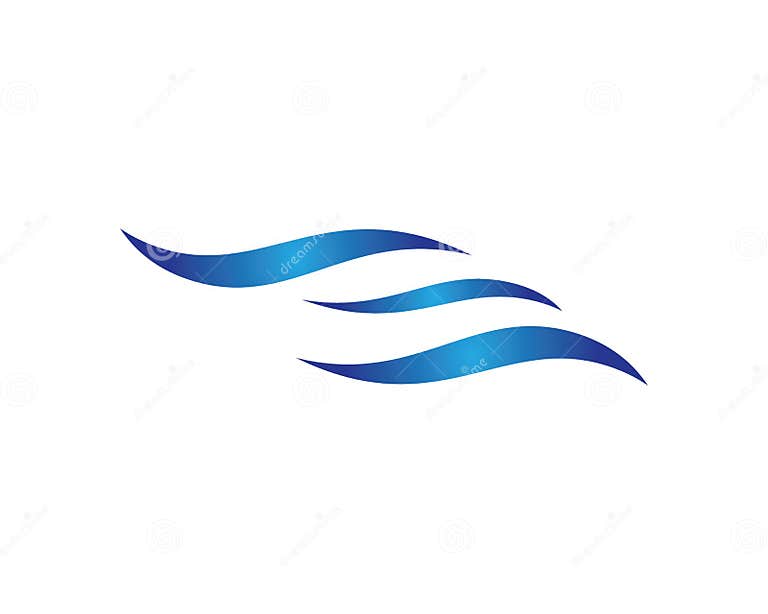 Illustration De Symbole De Vague Illustration de Vecteur - Illustration ...
