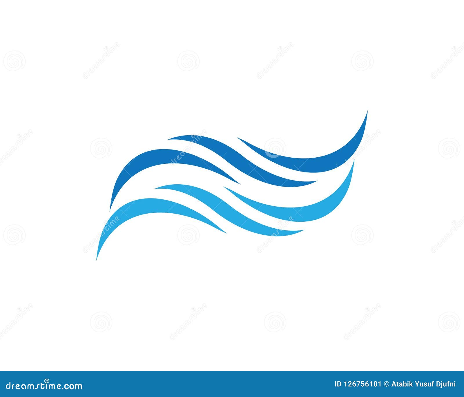 Illustration De Symbole De Vague Illustration de Vecteur - Illustration ...