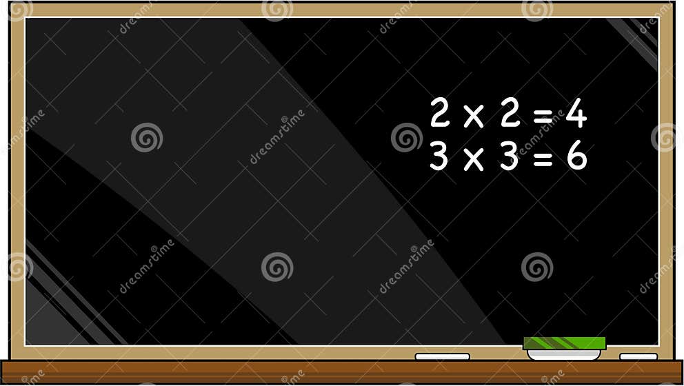 Illustration De Tableau Noir De Maths Illustration de Vecteur ...