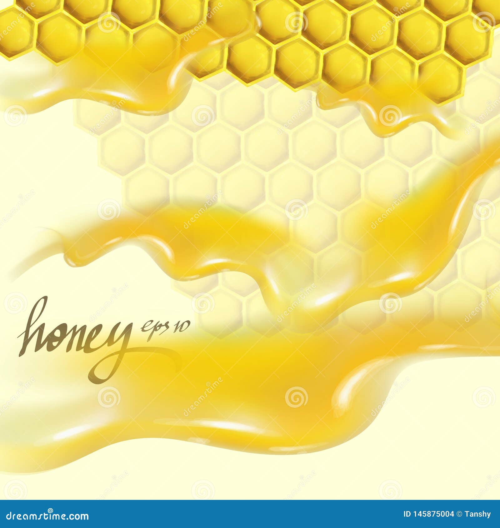 Illustration De Texture De Beurre De Miel D'illustration De Texture De ...