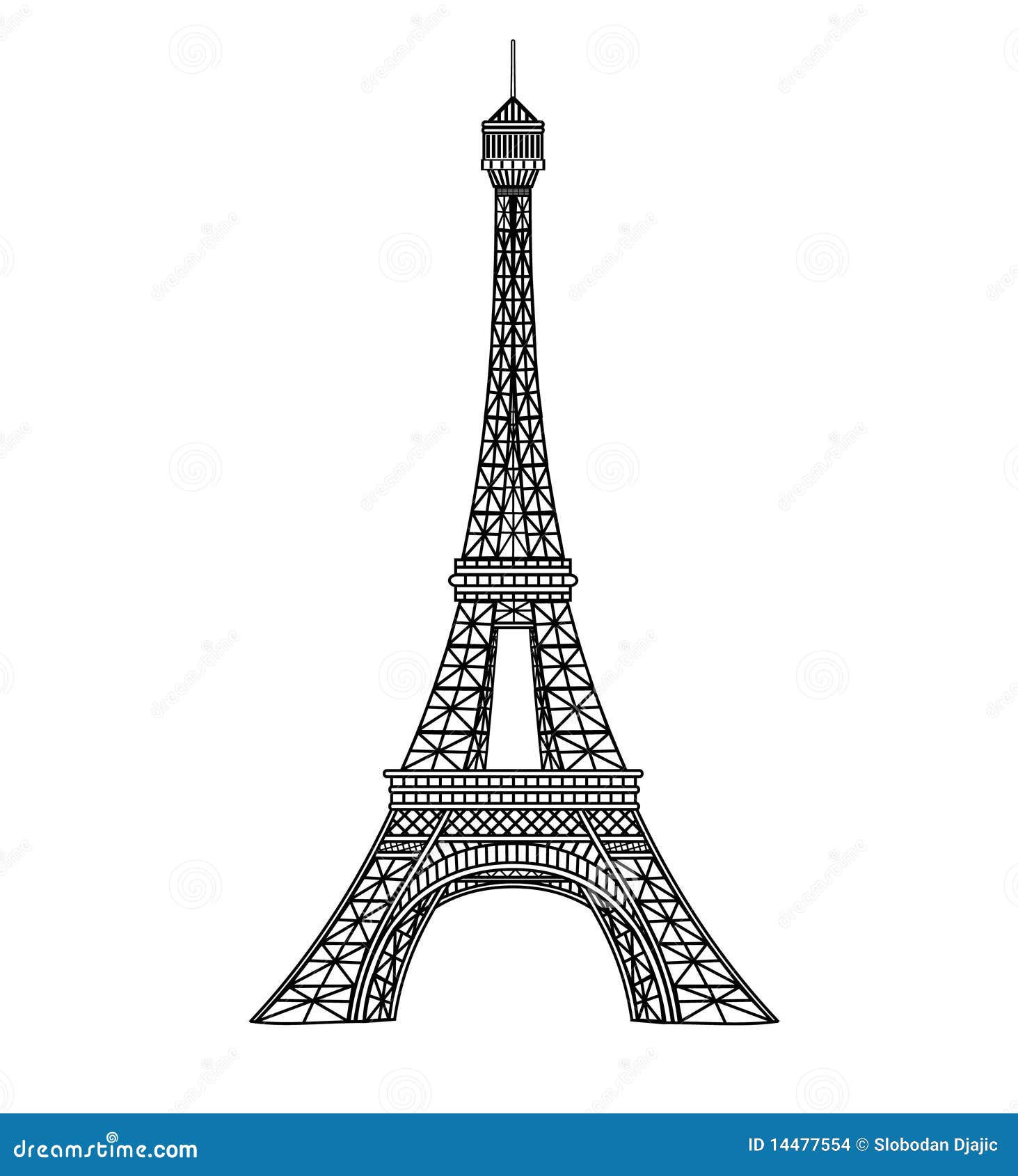 Illustration De Tour Eiffel Illustration de Vecteur - Illustration du ...