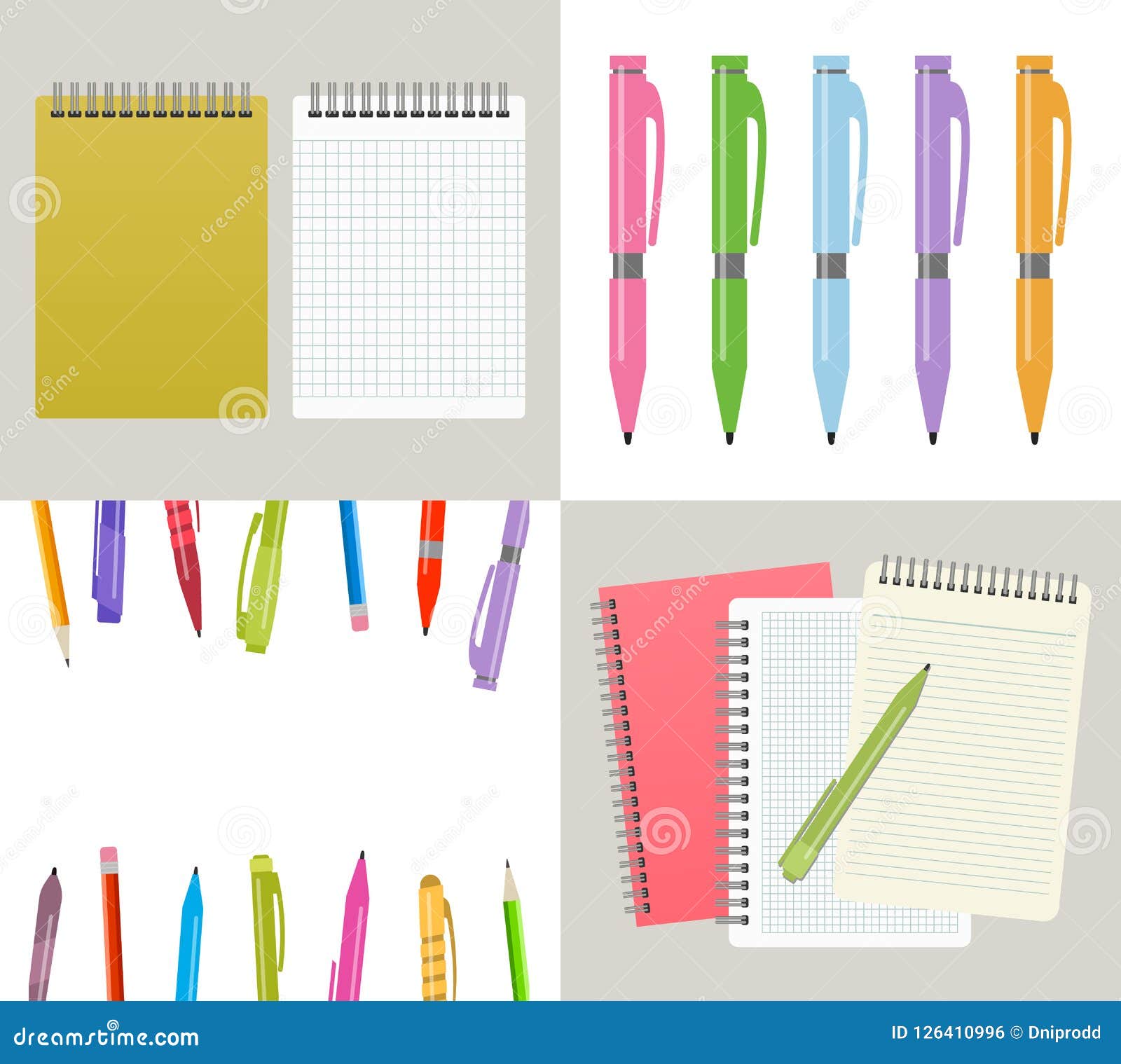 Illustration De Vecteur Avec Des Carnets Illustration de Vecteur ...