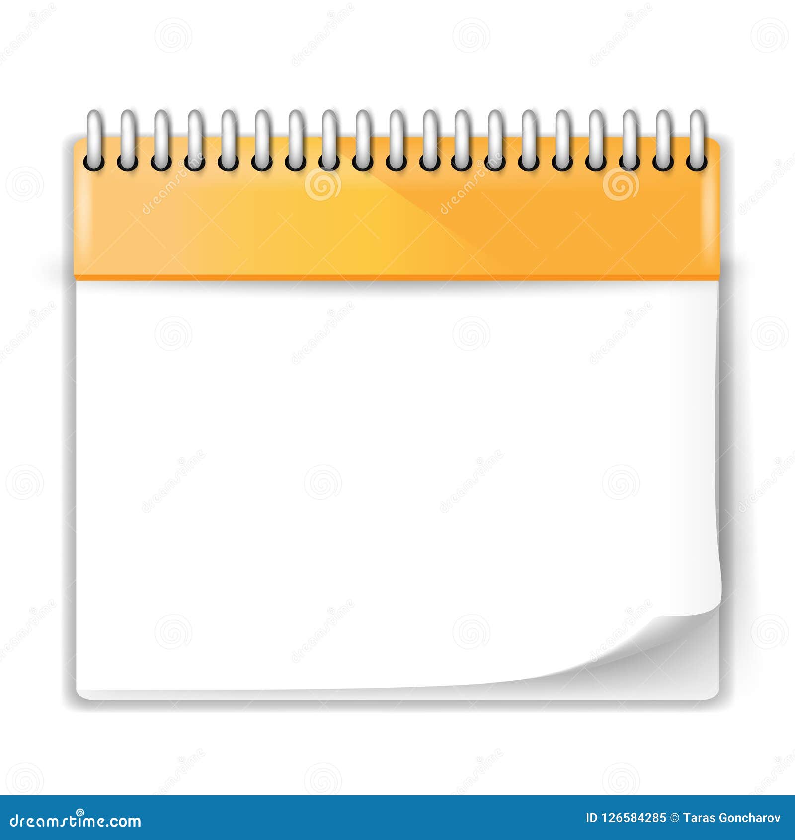 Illustration De Vecteur De Calendrier Vide Illustration de Vecteur ...