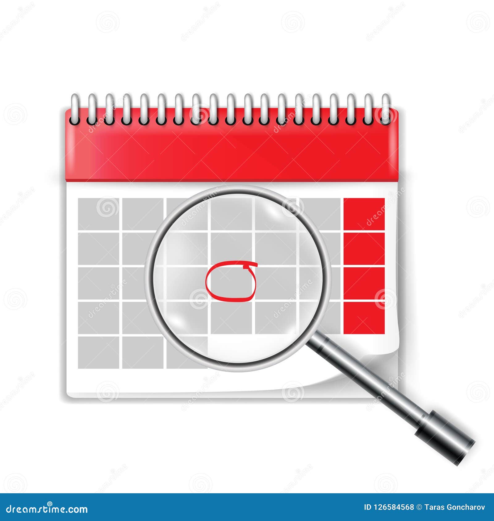 Illustration De Vecteur De Calendrier Vide Illustration de Vecteur ...