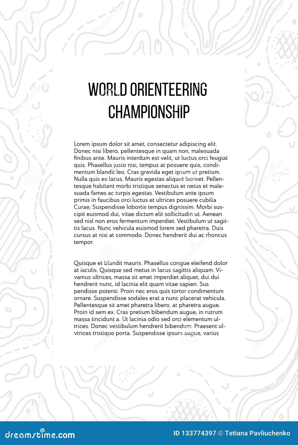 Illustration De Vecteur De Carte De Course D'orientation Illustration ...