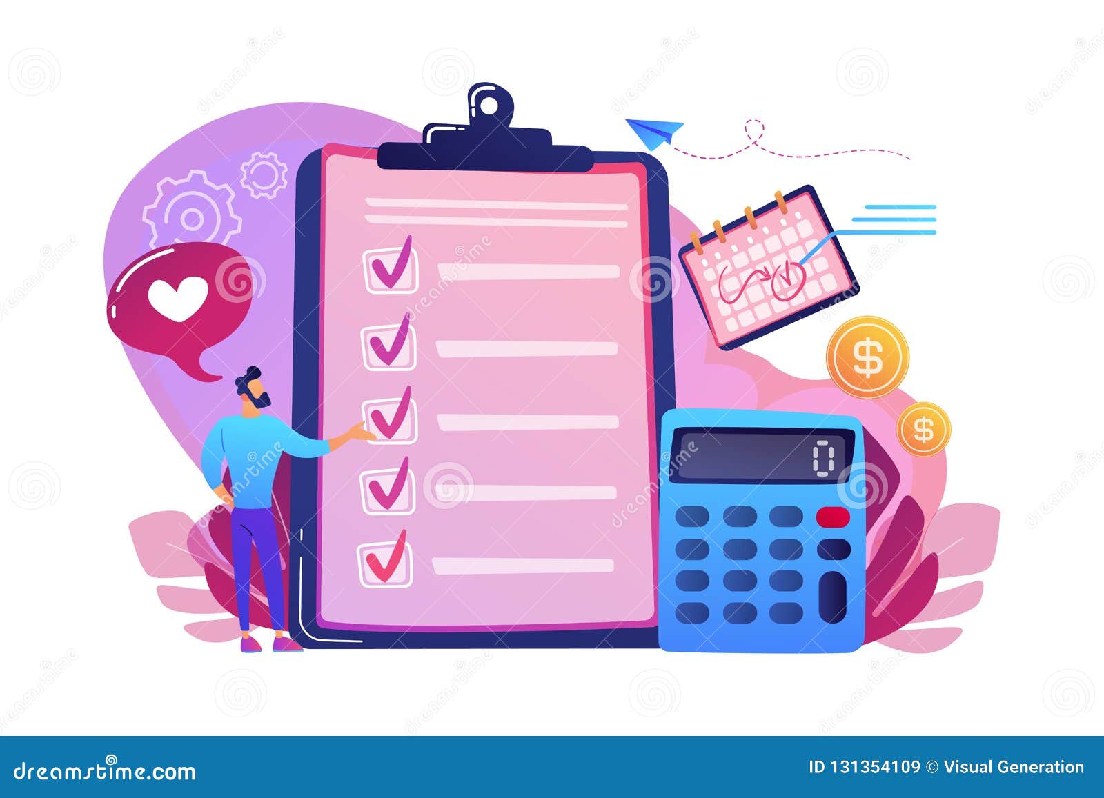 Illustration De Vecteur De Concept De Planification De Budget ...