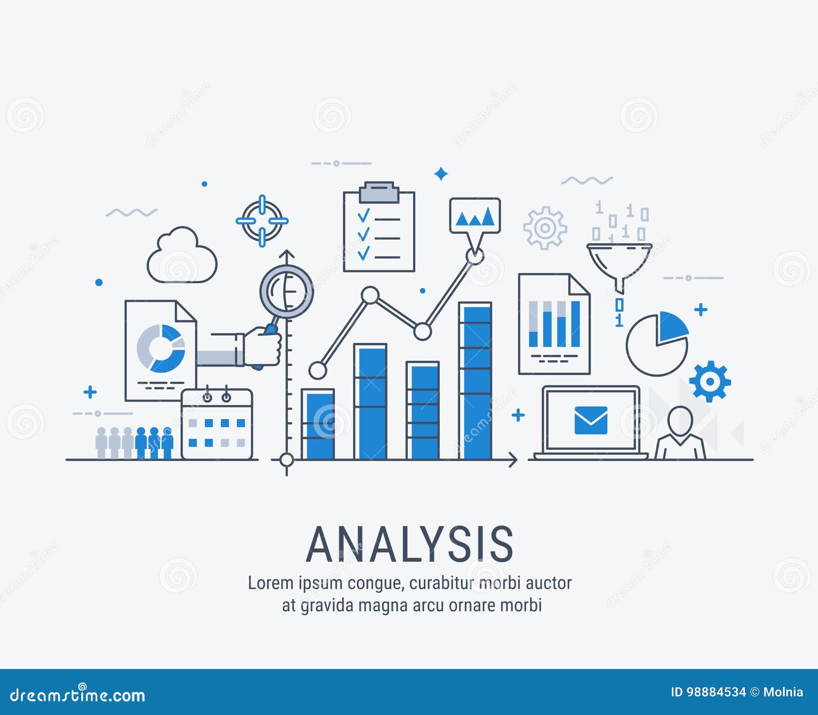Illustration De Vecteur D'analyse Illustration de Vecteur ...