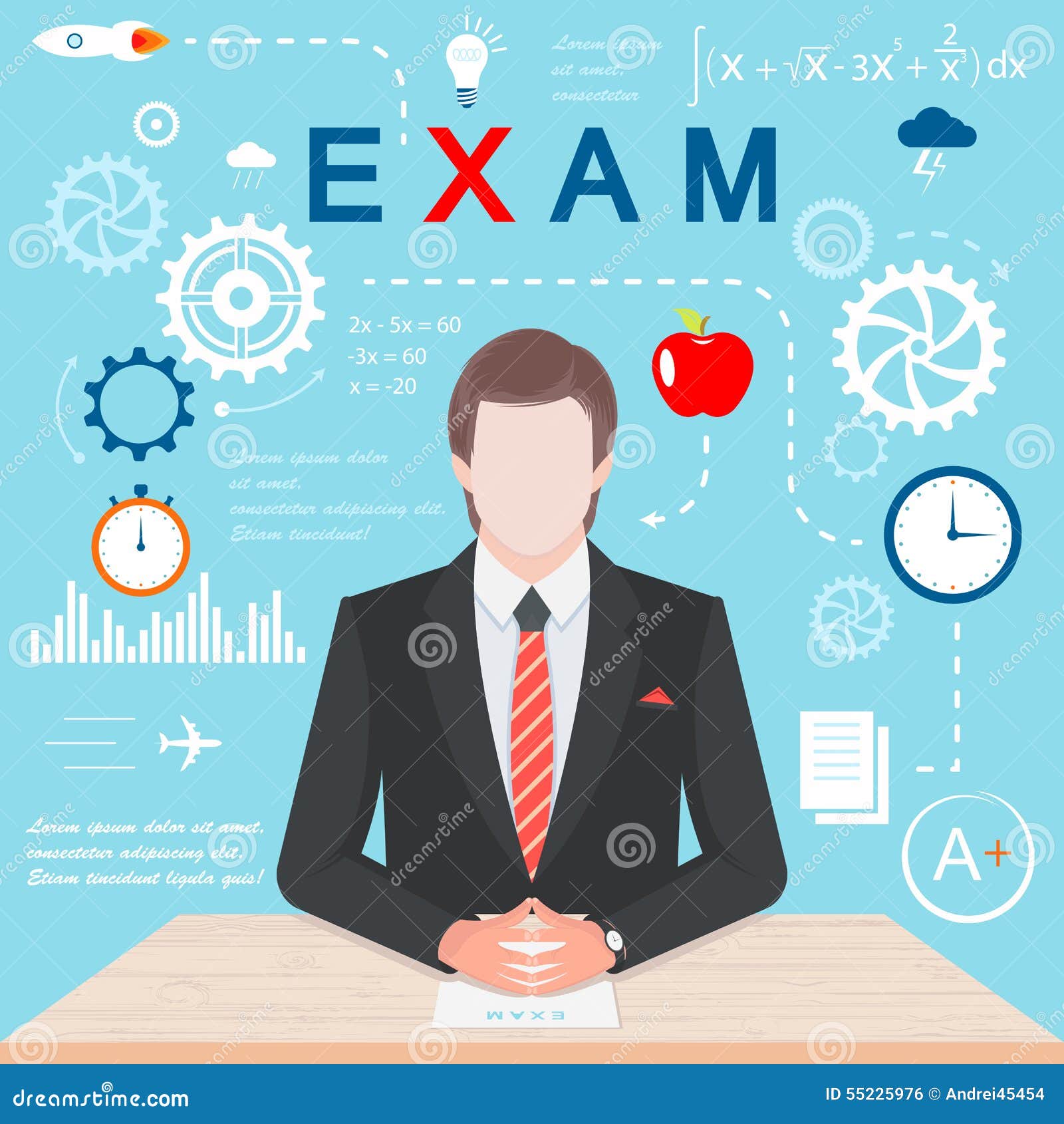 Illustration De Vecteur D'examen D'Infographics Illustration Stock ...