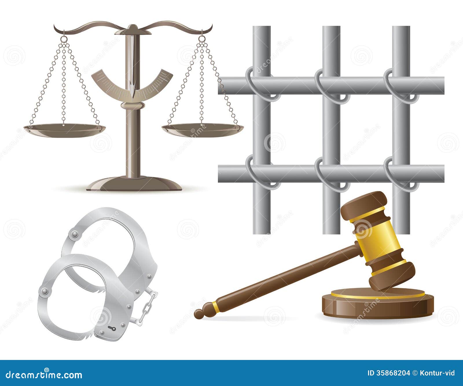 Illustration De Vecteur D'icônes De Loi Illustration de Vecteur ...