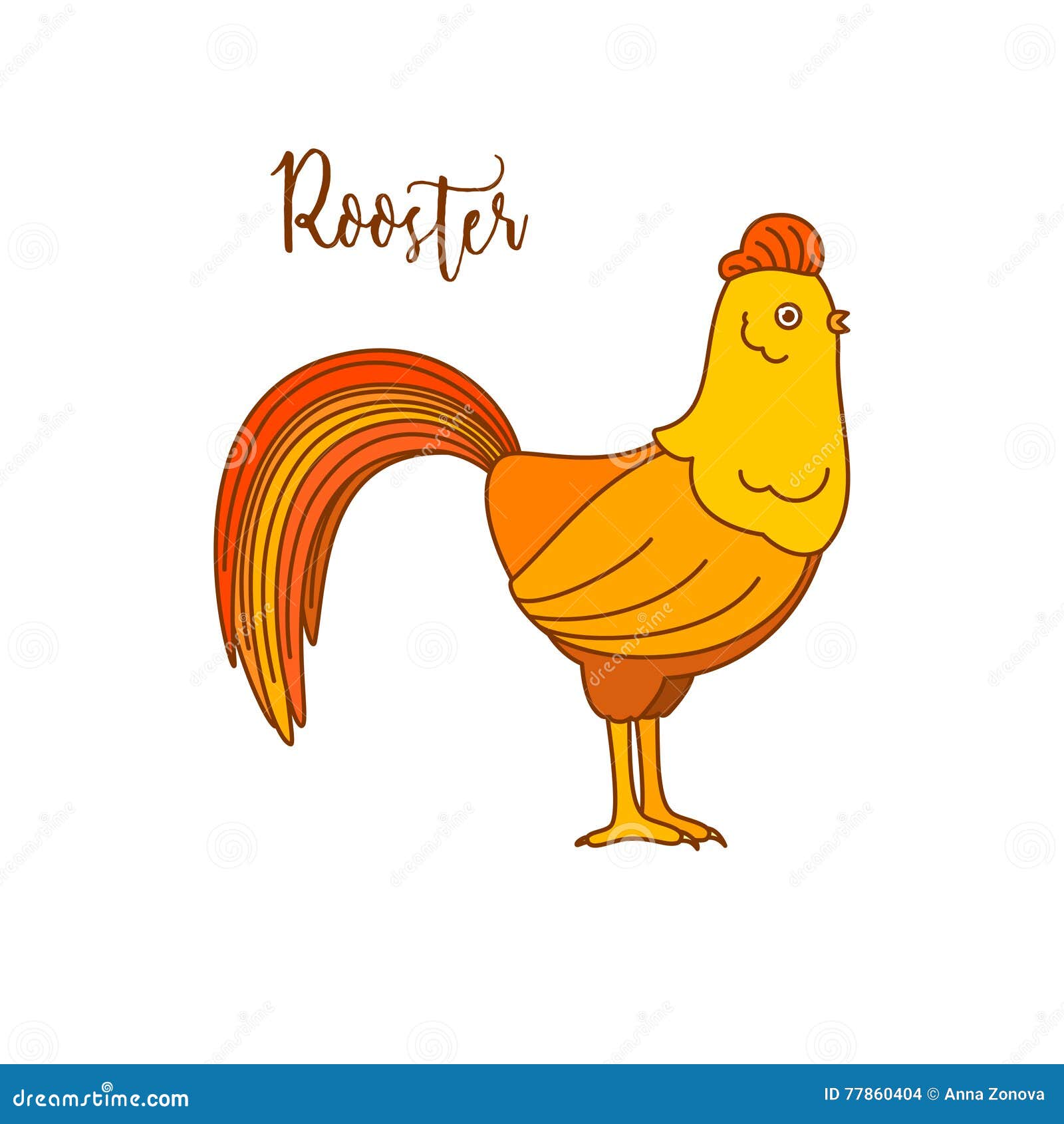 Illustration De Vecteur D'un Coq Illustration de Vecteur - Illustration ...