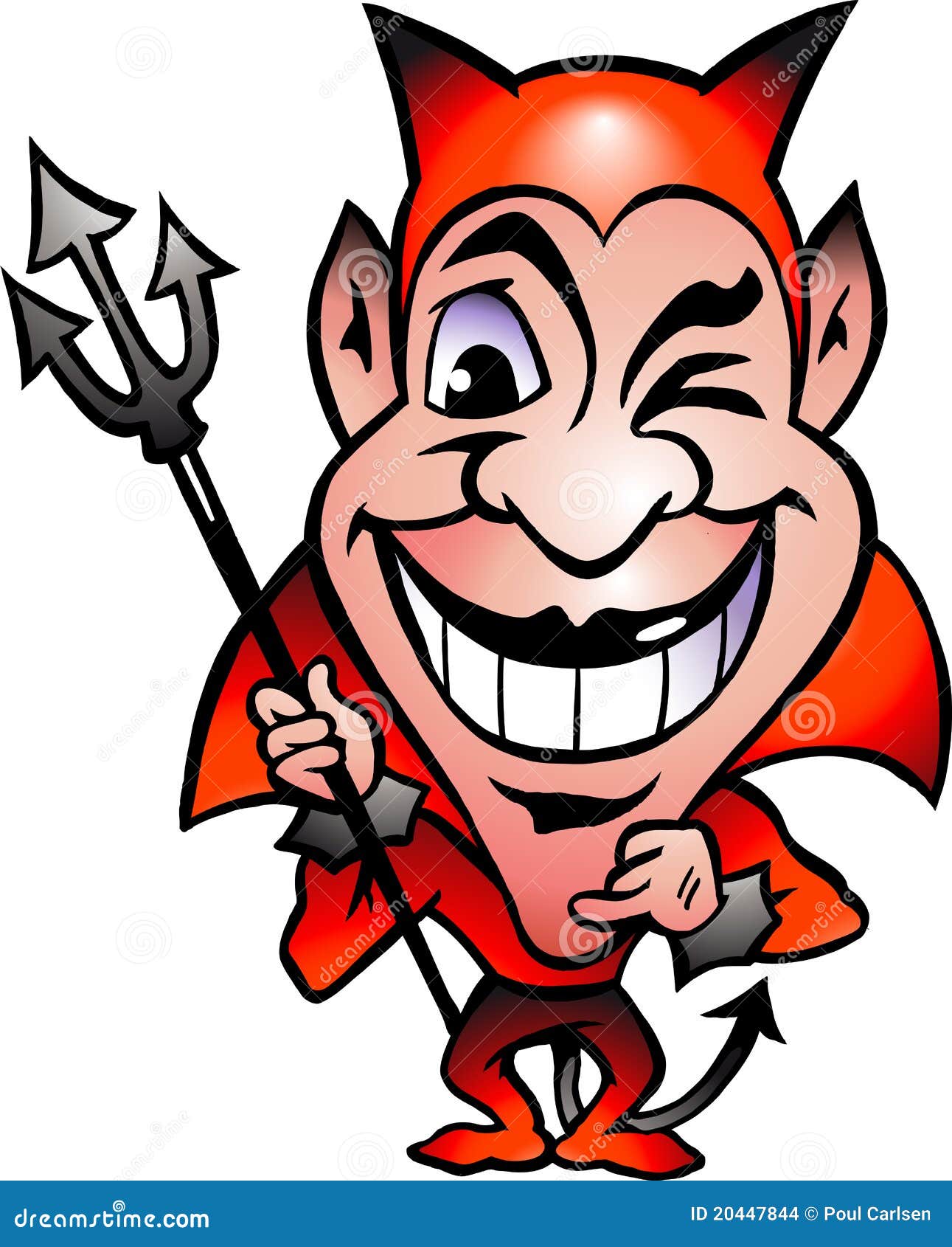 Illustration De Vecteur D'un Diable Rouge Images stock - Image: 20447844