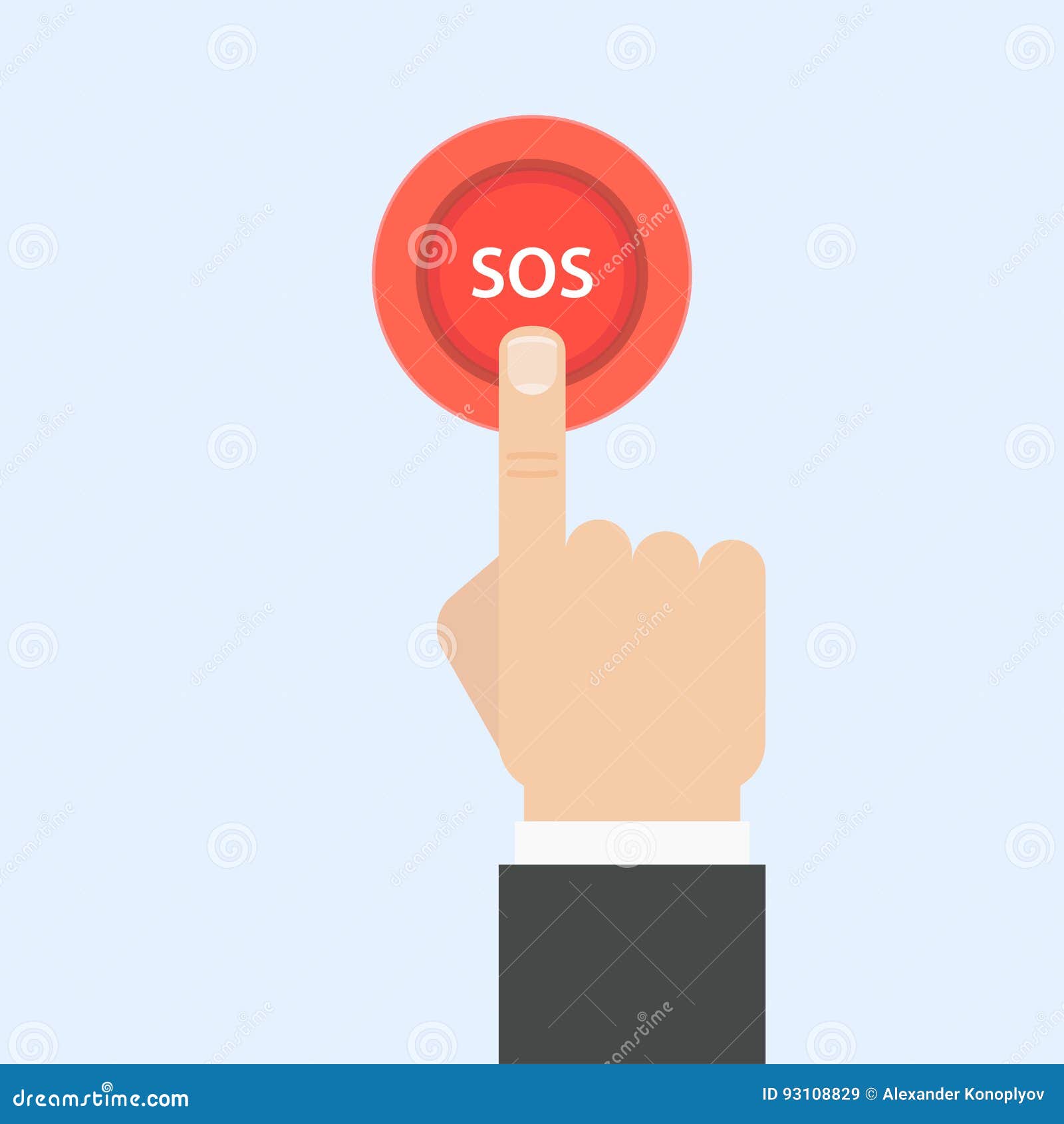 Illustration De Vecteur De Bouton De SOS Illustration de Vecteur ...