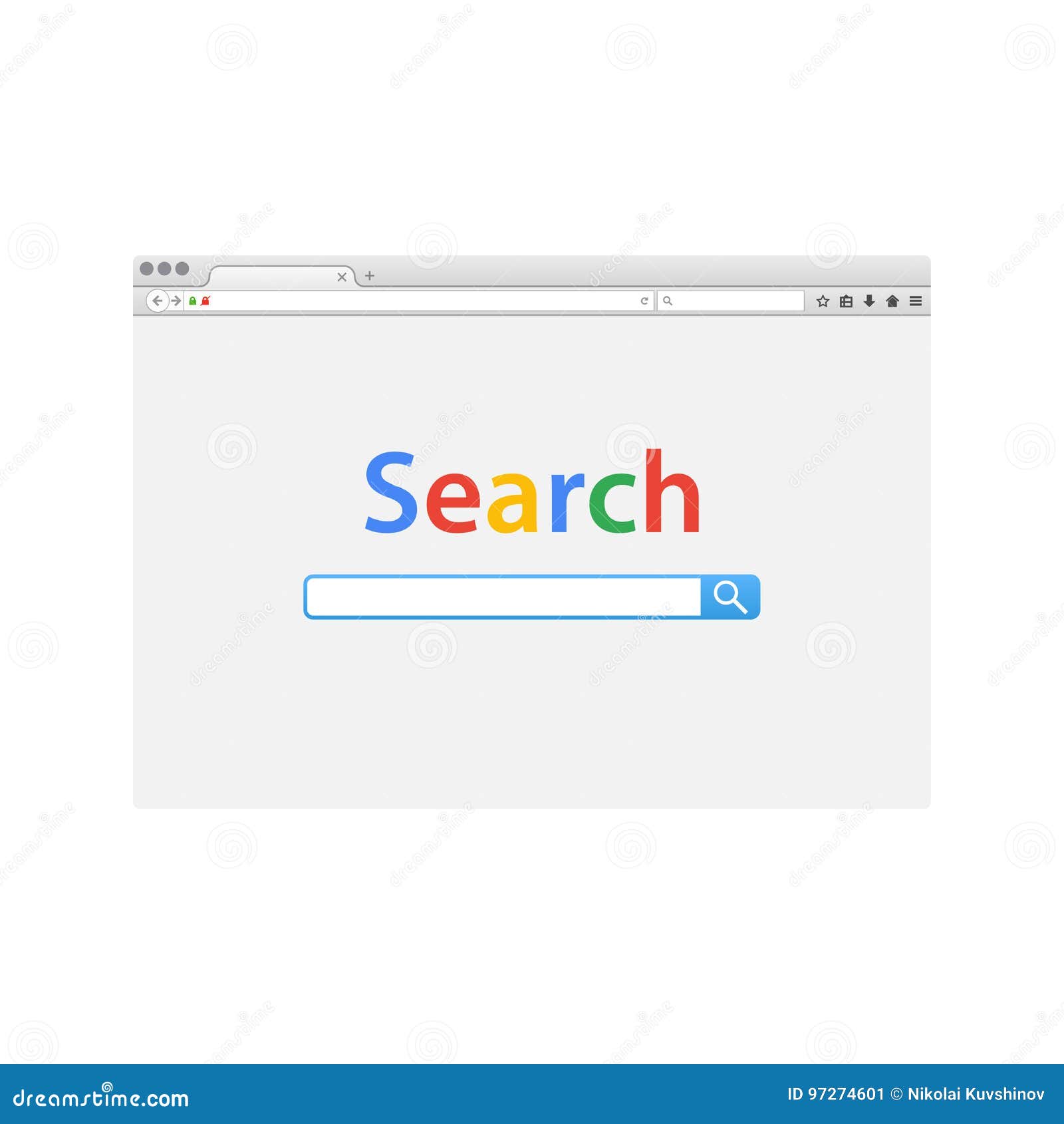 Illustration De Vecteur De Fenêtre Du Navigateur Illustration de ...