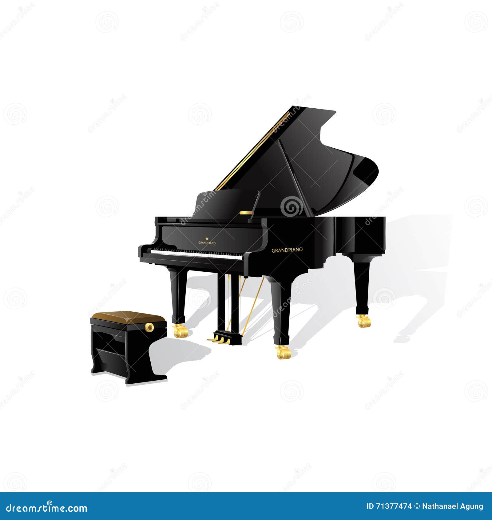 Illustration De Vecteur De Piano Illustration de Vecteur - Illustration ...
