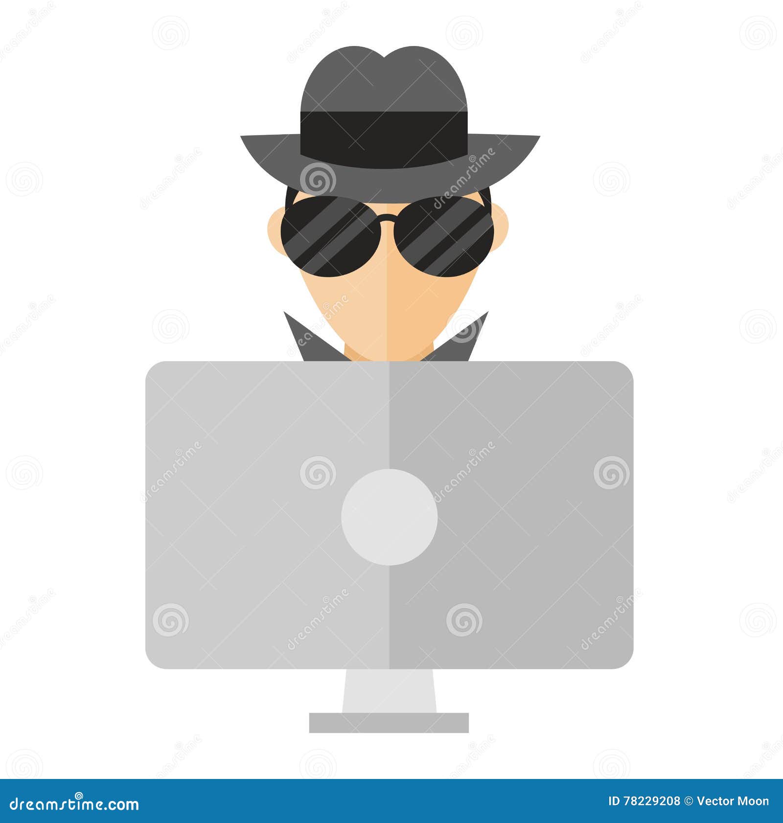 Illustration De Vecteur De Pirate Informatique Illustration de Vecteur ...