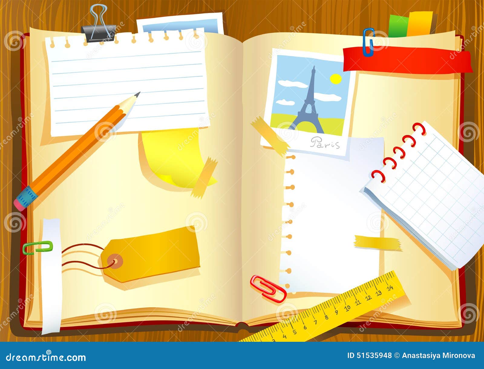Illustration De Vecteur Du Carnet Illustration de Vecteur ...