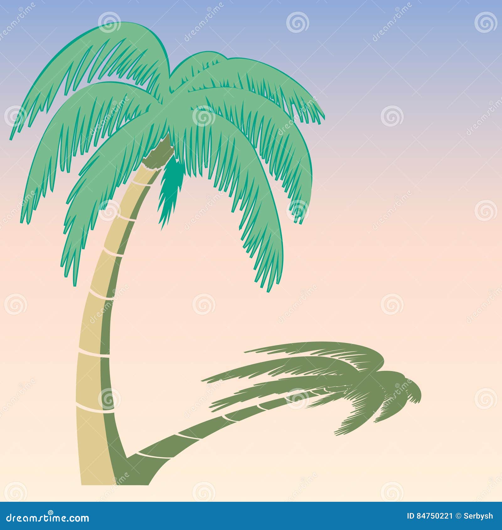 Illustration De Vecteur Du Palmier Illustration Stock - Illustration du ...