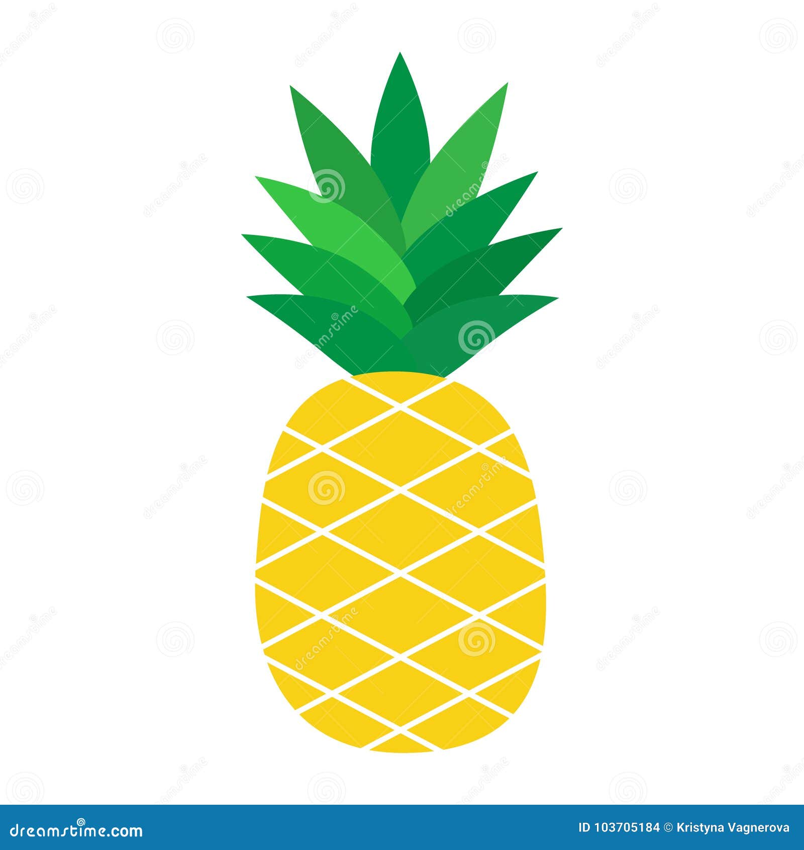 Illustration De Vecteur De Fruit Tropical D'ananas Illustration de ...