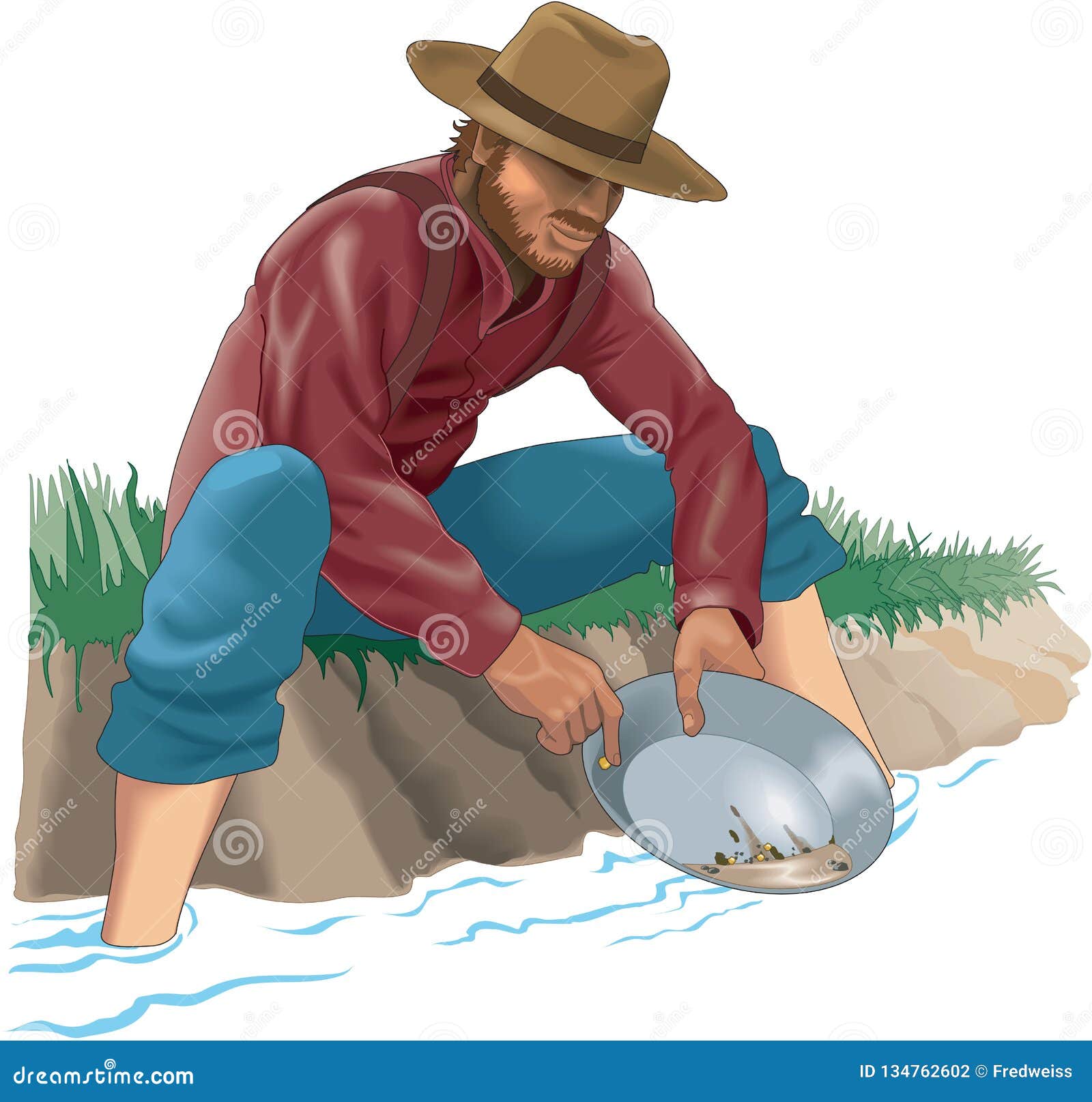 Illustration De Vecteur De Prospecteur D'or Illustration de Vecteur ...