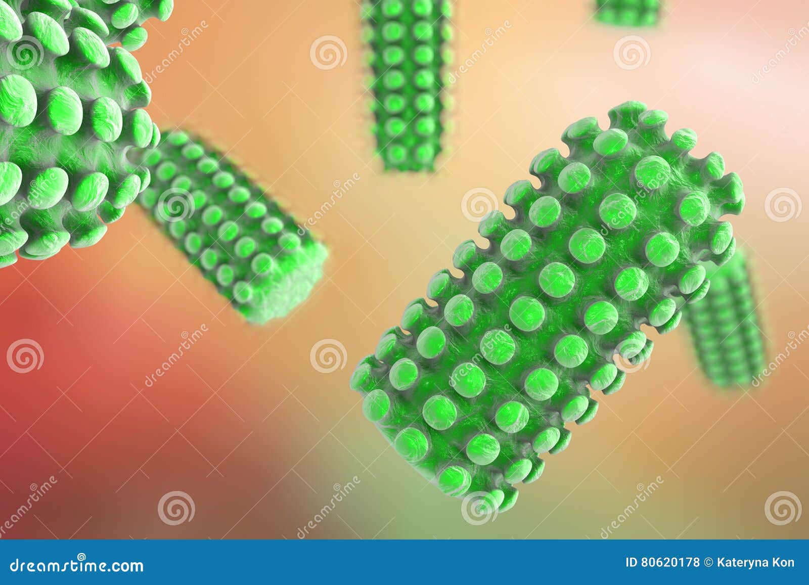 Illustration De Virus De La Rage Illustration Stock - Illustration of ...