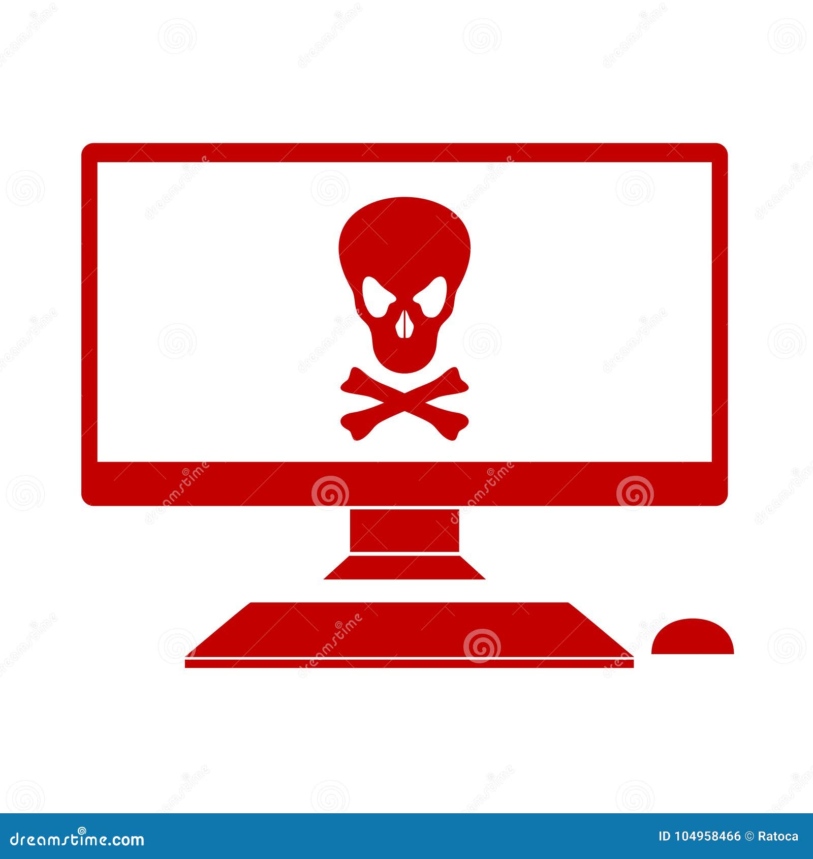 Illustration De Virus Informatique Illustration Stock - Illustration du ...