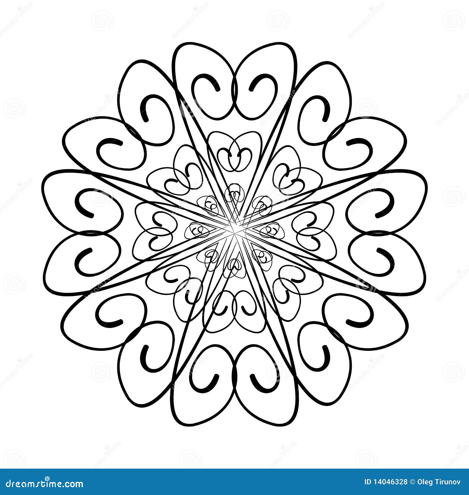 Illustration Decorative Pattern Swirl Stock Vector - Illustration of ...