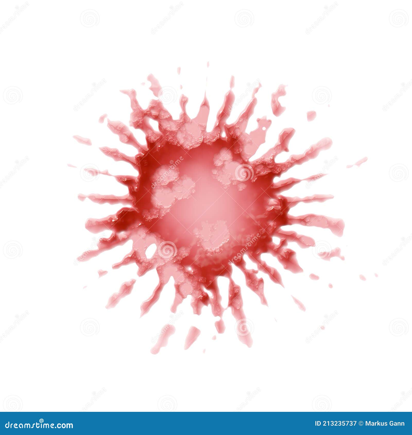 Decorative Red Splat on White Background Stock Illustration ...