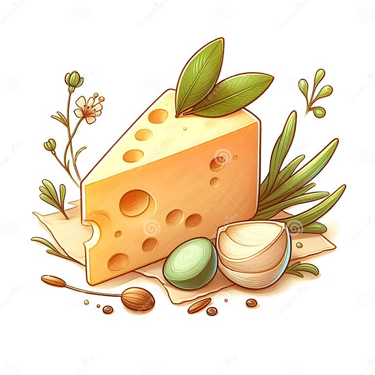 Delicious cheese stack stock illustration. Illustration of lighting ...