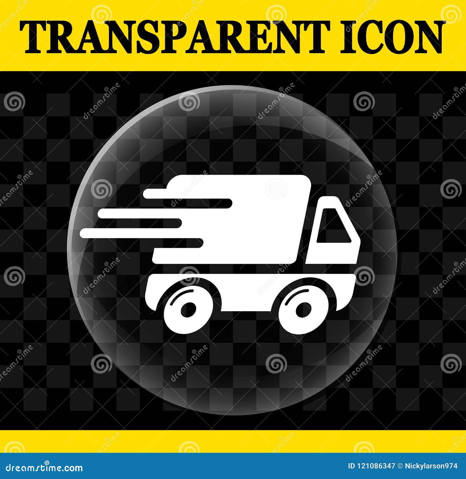 Delivery Vector Circle Transparent Icon Stock Vector - Illustration of ...