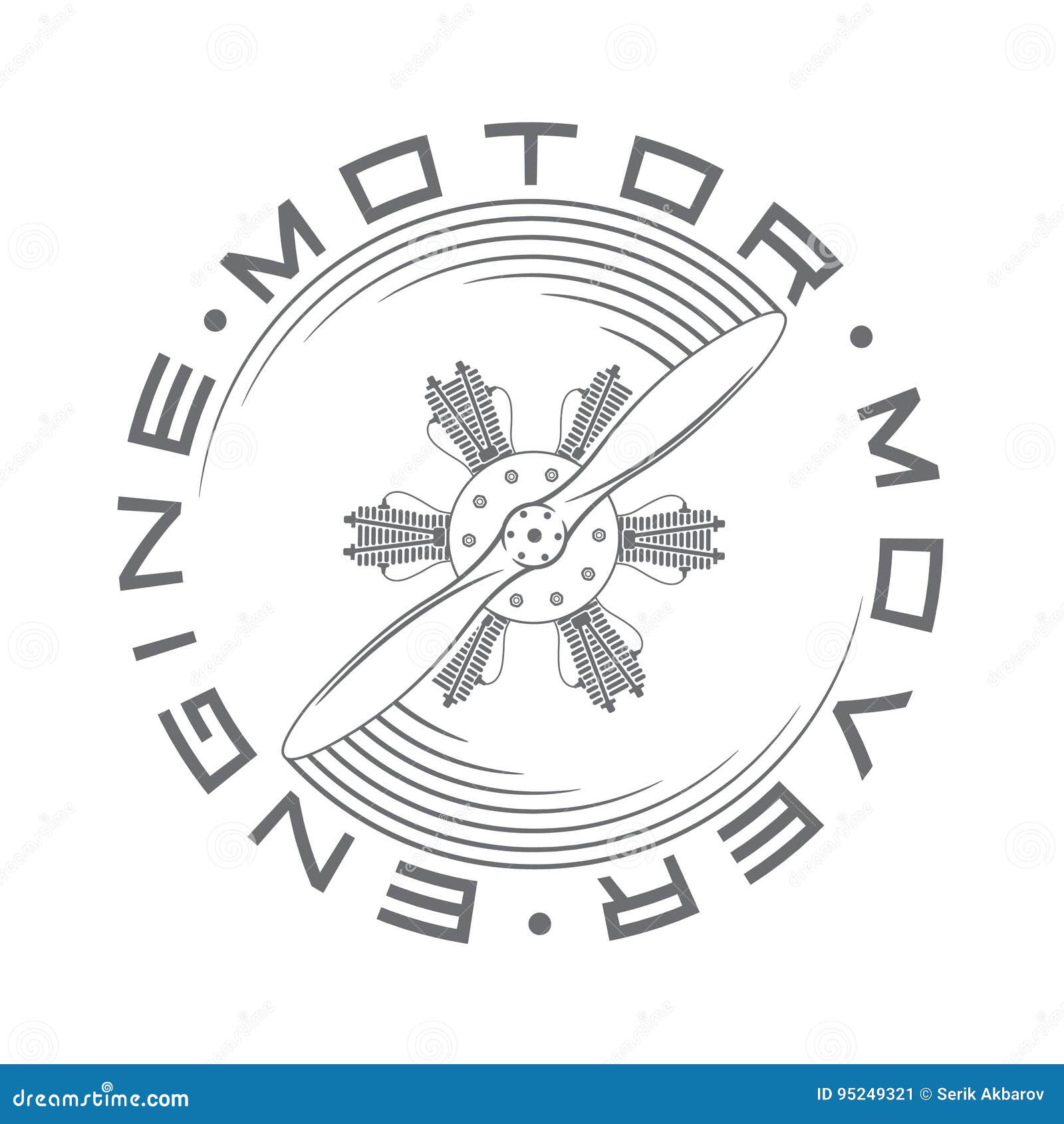 An Illustration Depicting an Aircraft Engine Stock Illustration ...