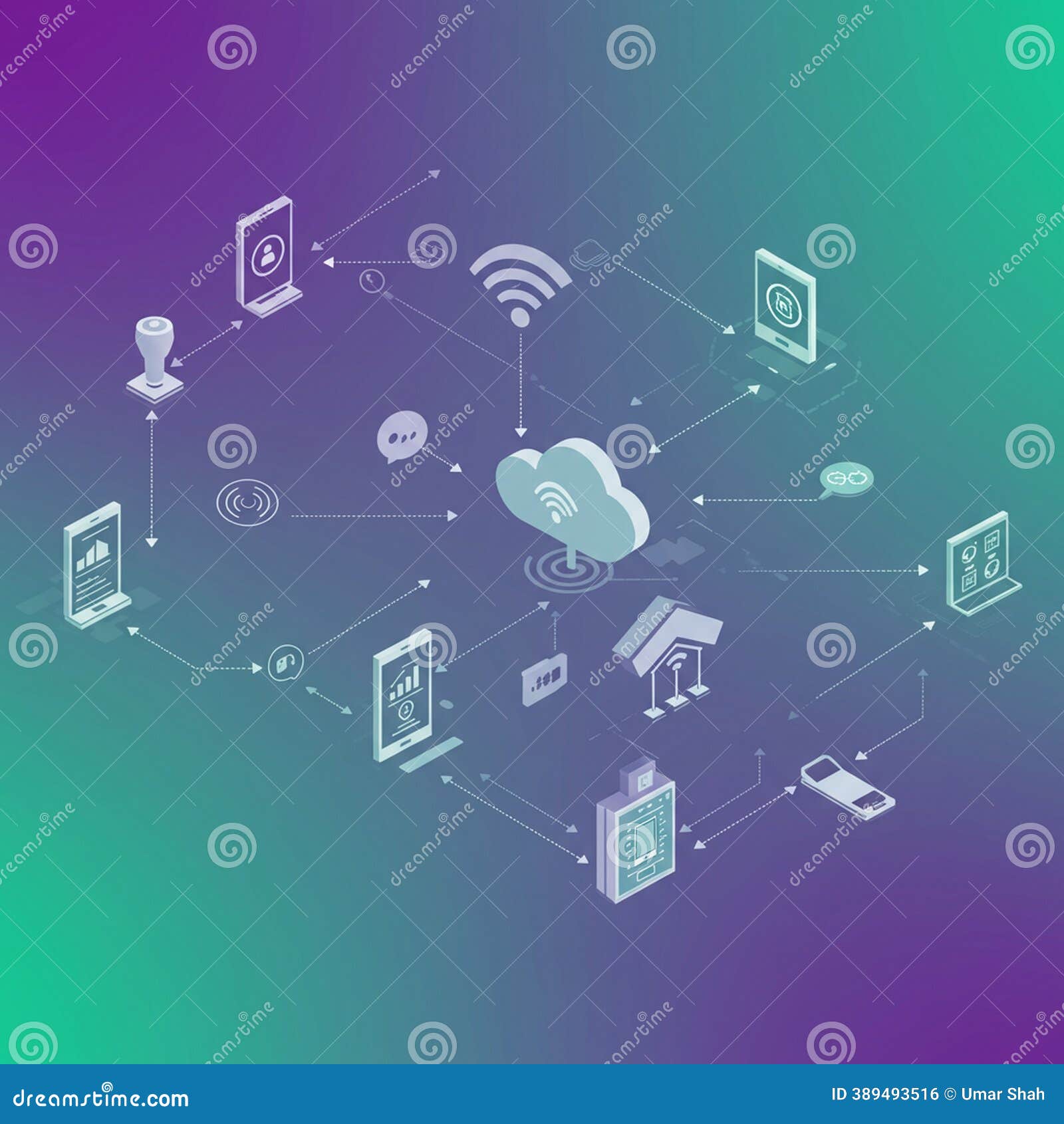 Isometric Creating Robot Icon Isolated On Pink Background. Artificial ...