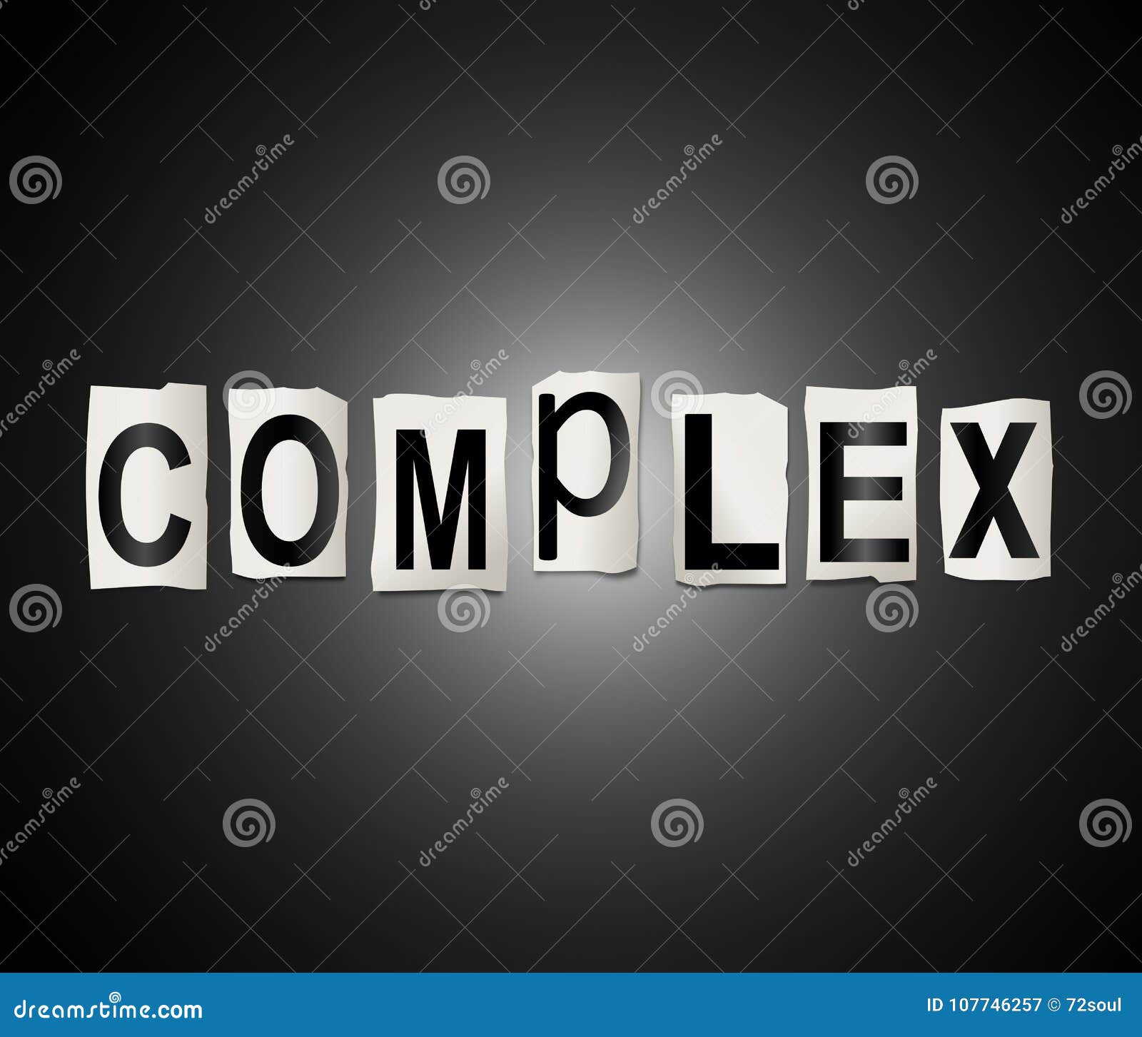 Complex word concept. stock illustration. Illustration of difficulty ... Complex word concept. stock illustration. Illustration of difficulty ...