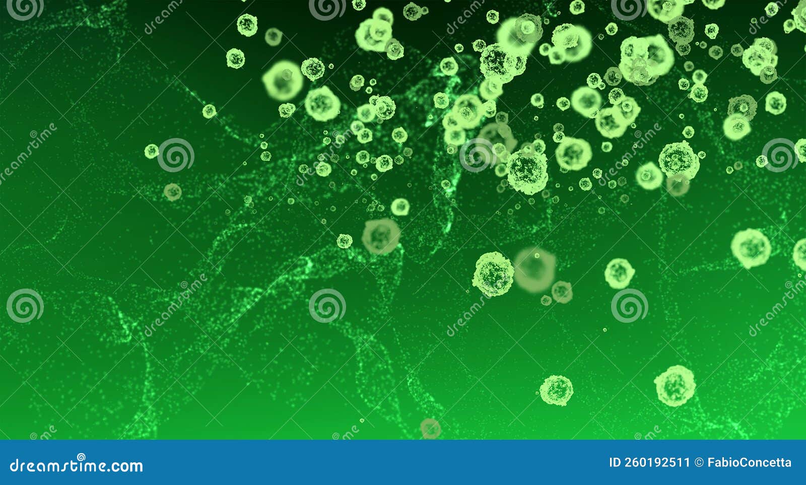 Abstract Background Virus Germs Infection Contagion Under the ...