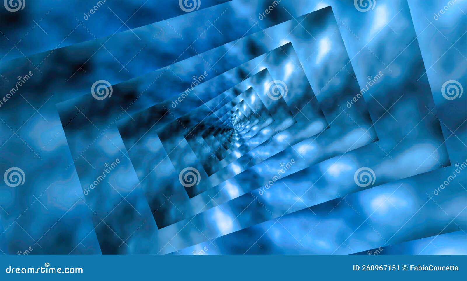 The Illustration Depicts a Blue Color Gradient Blurred Abstract ...