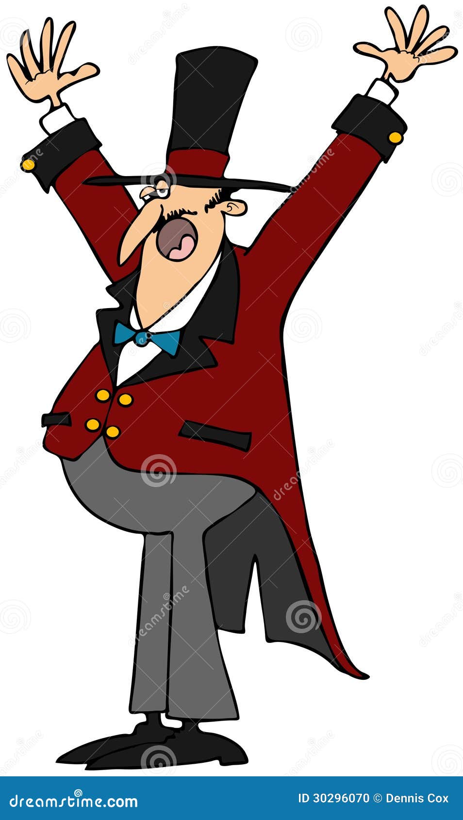 Circus ringmaster stock illustration. Illustration of uniform - 30296070
