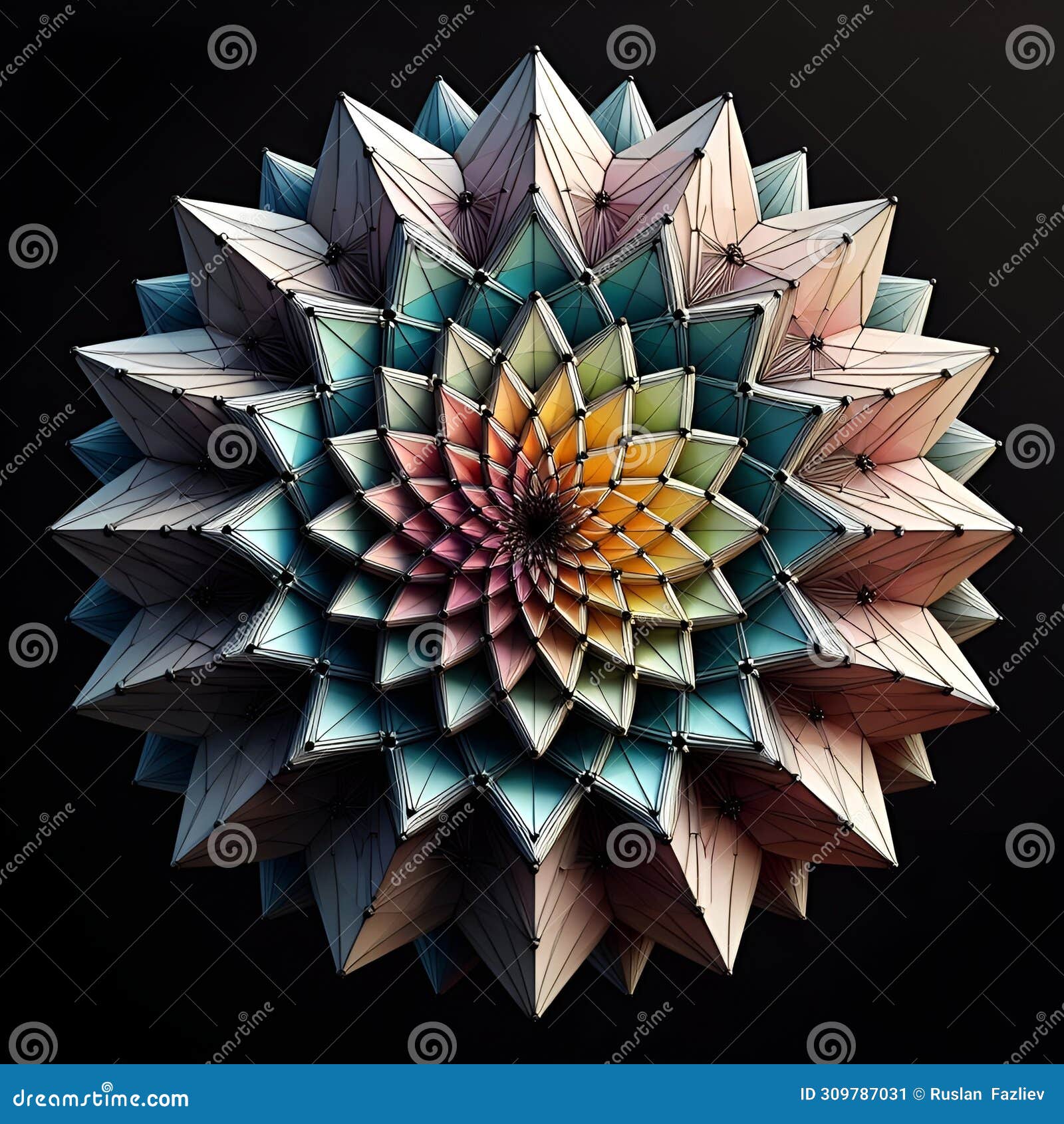 The Galactic Rose: Merging Nature and Fantasy Stock Illustration ...