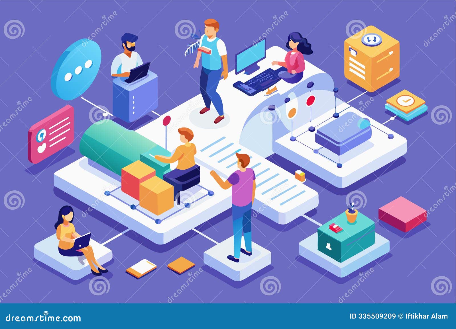 This Illustration Depicts a Customizable User Flow with Various ...
