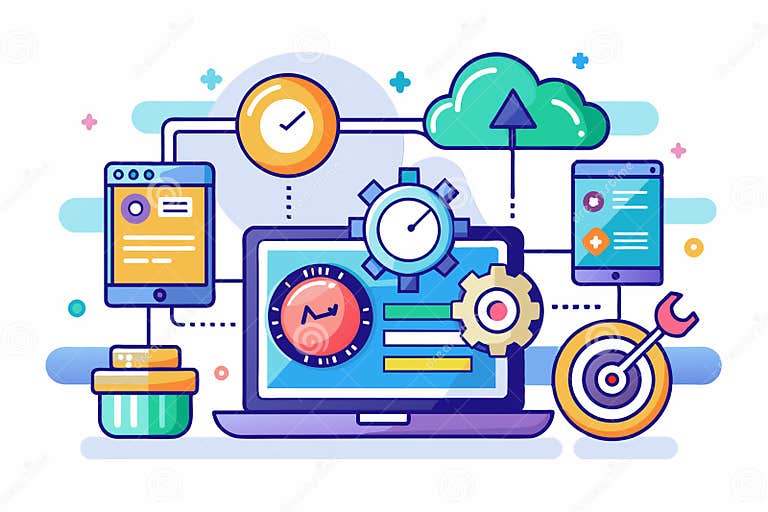 An Illustration Depicts the Real Time Sync Capabilities of Devices ...