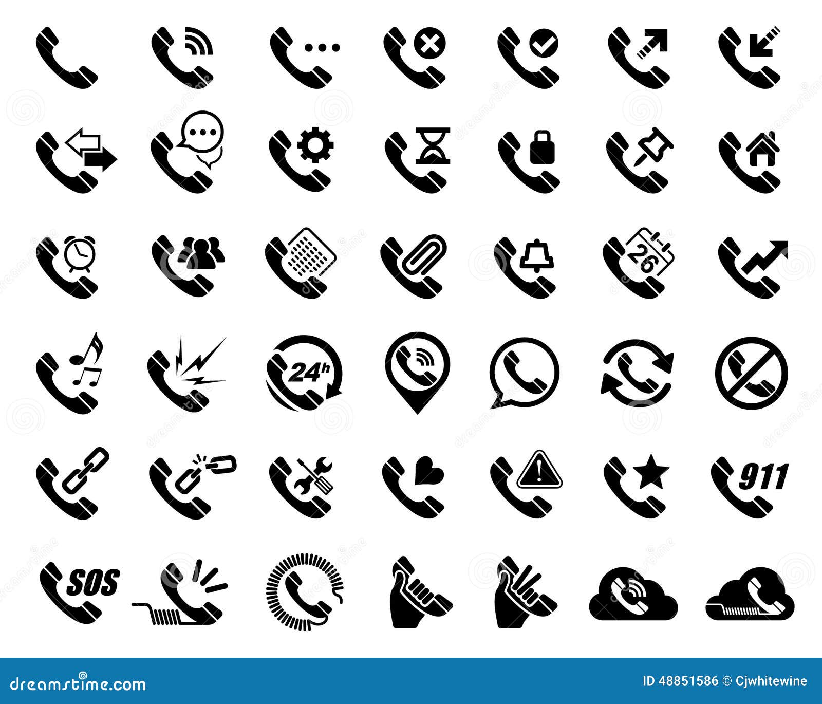 Illustration Der Ikone Des Alten Telefons Vektor Abbildung ...