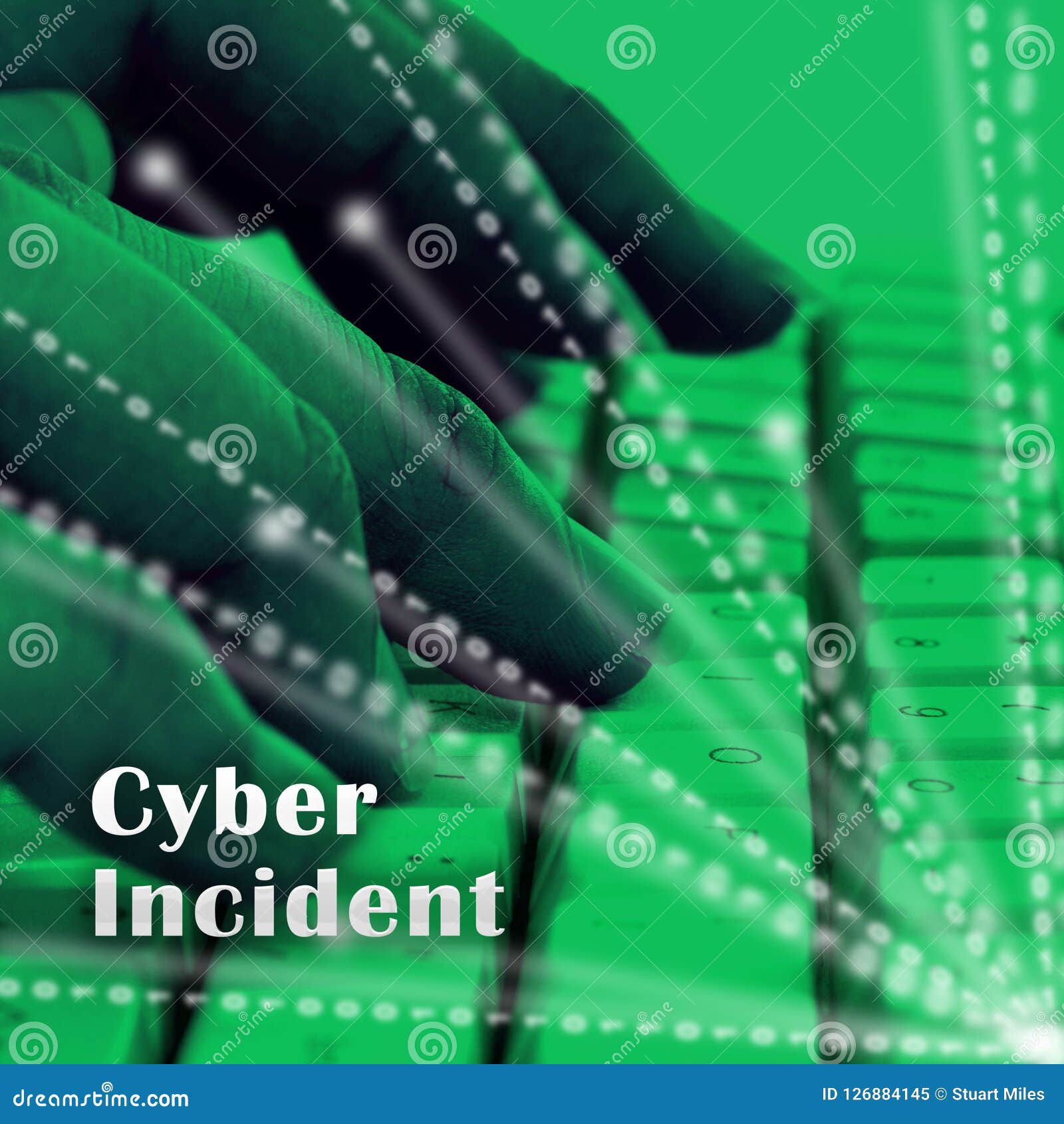 Illustration Des Cyber-Vorfall-Daten-Angriffs-Alarm-3d Stock Abbildung ...